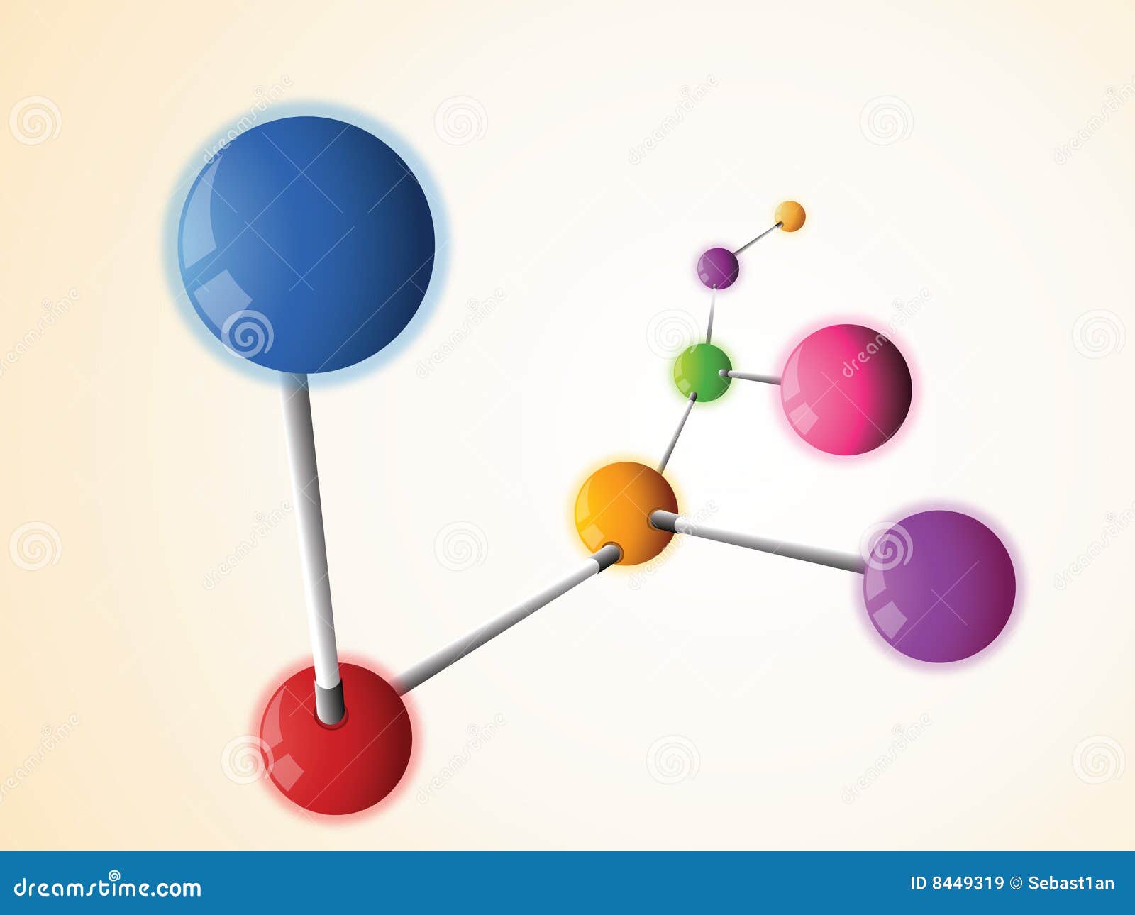 Molecule stock vector. Illustration of abstract, human - 8449319