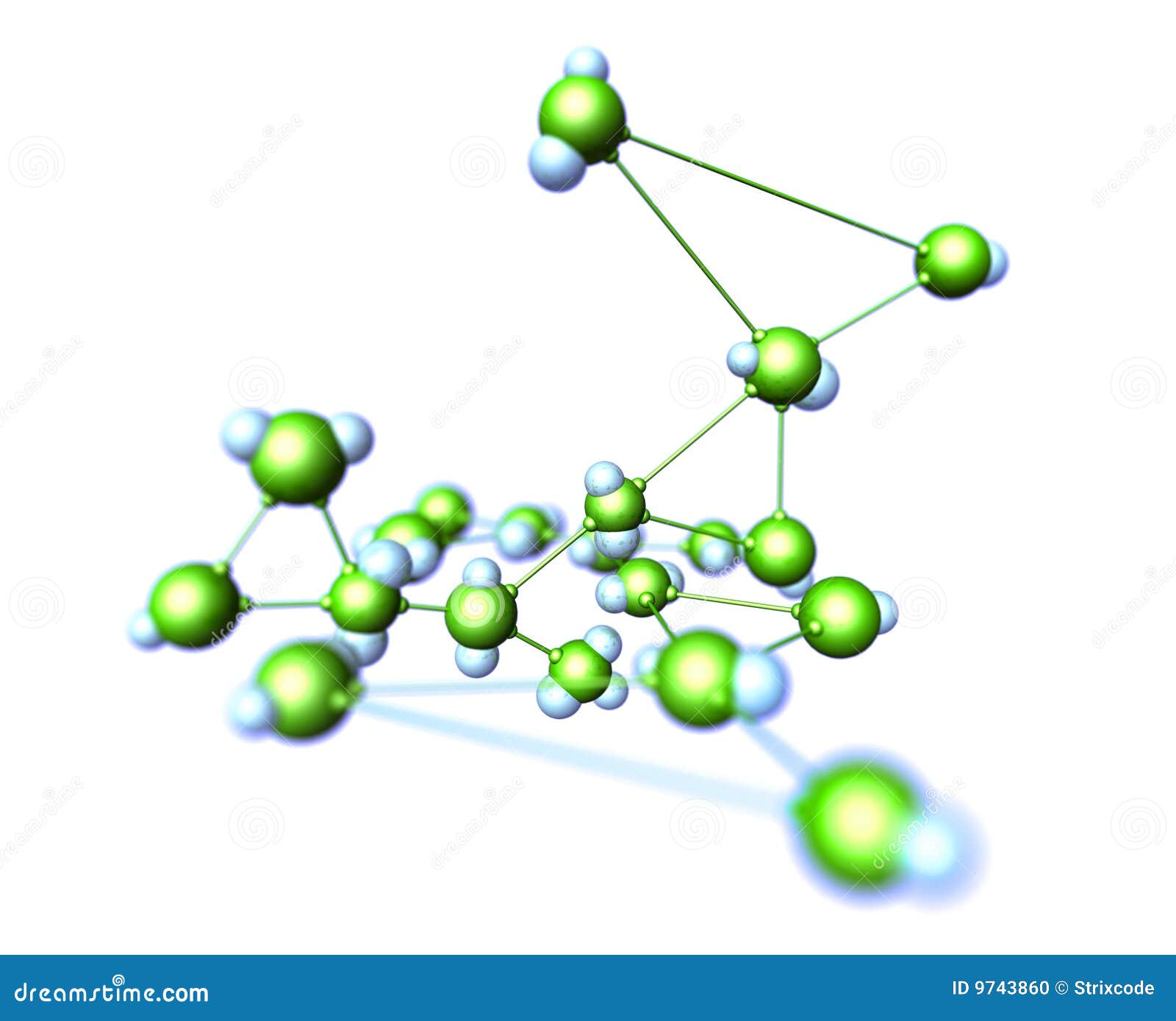 Molecule stock illustration. Illustration of blob, render - 9743860