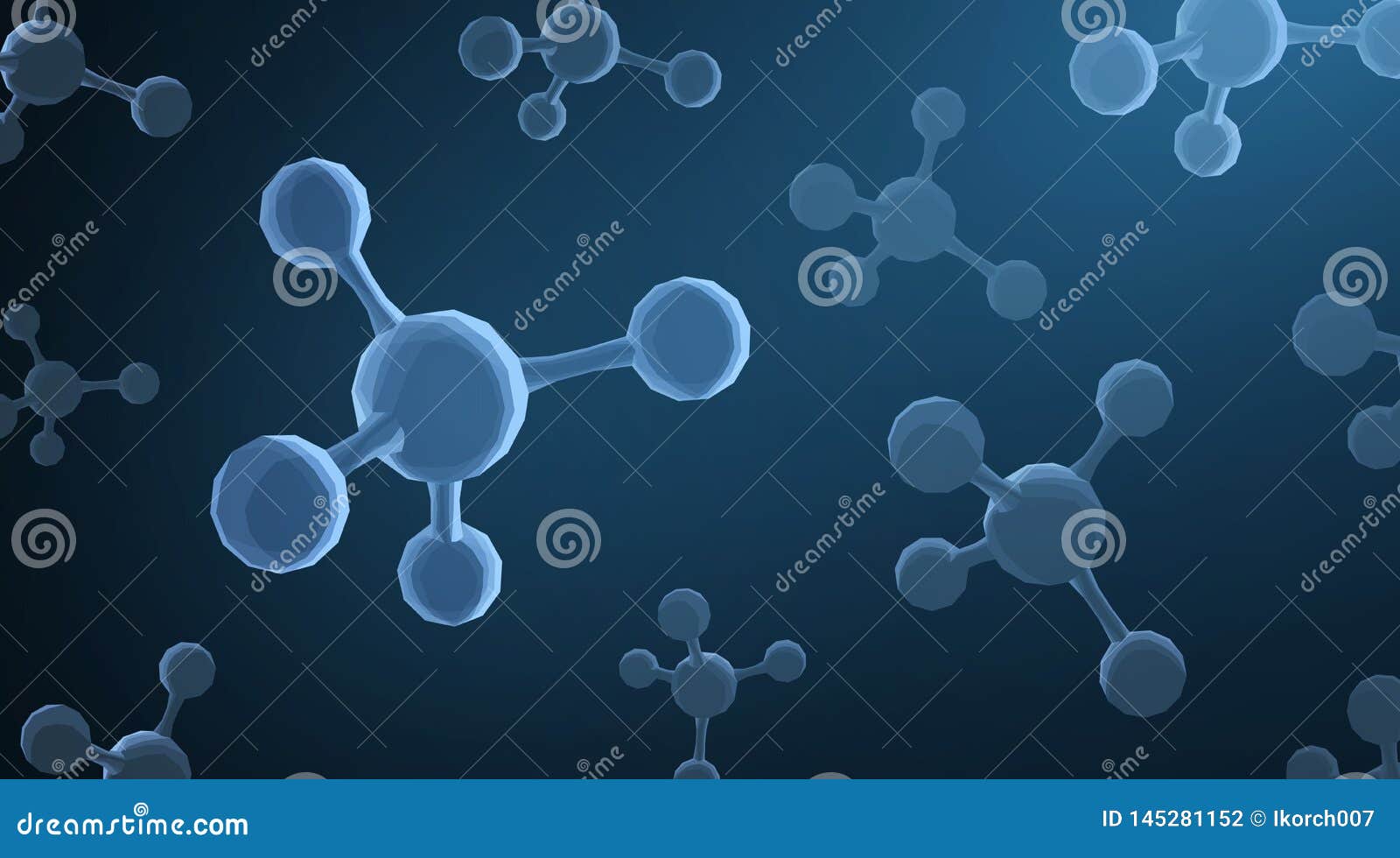 Molecule. Abstract Futuristic Micro Molecule Structure With Sphere On ...