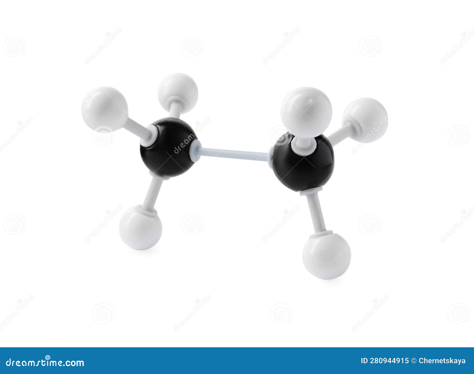 Molecule of Alcohol Isolated on White. Chemical Model Stock Image ...