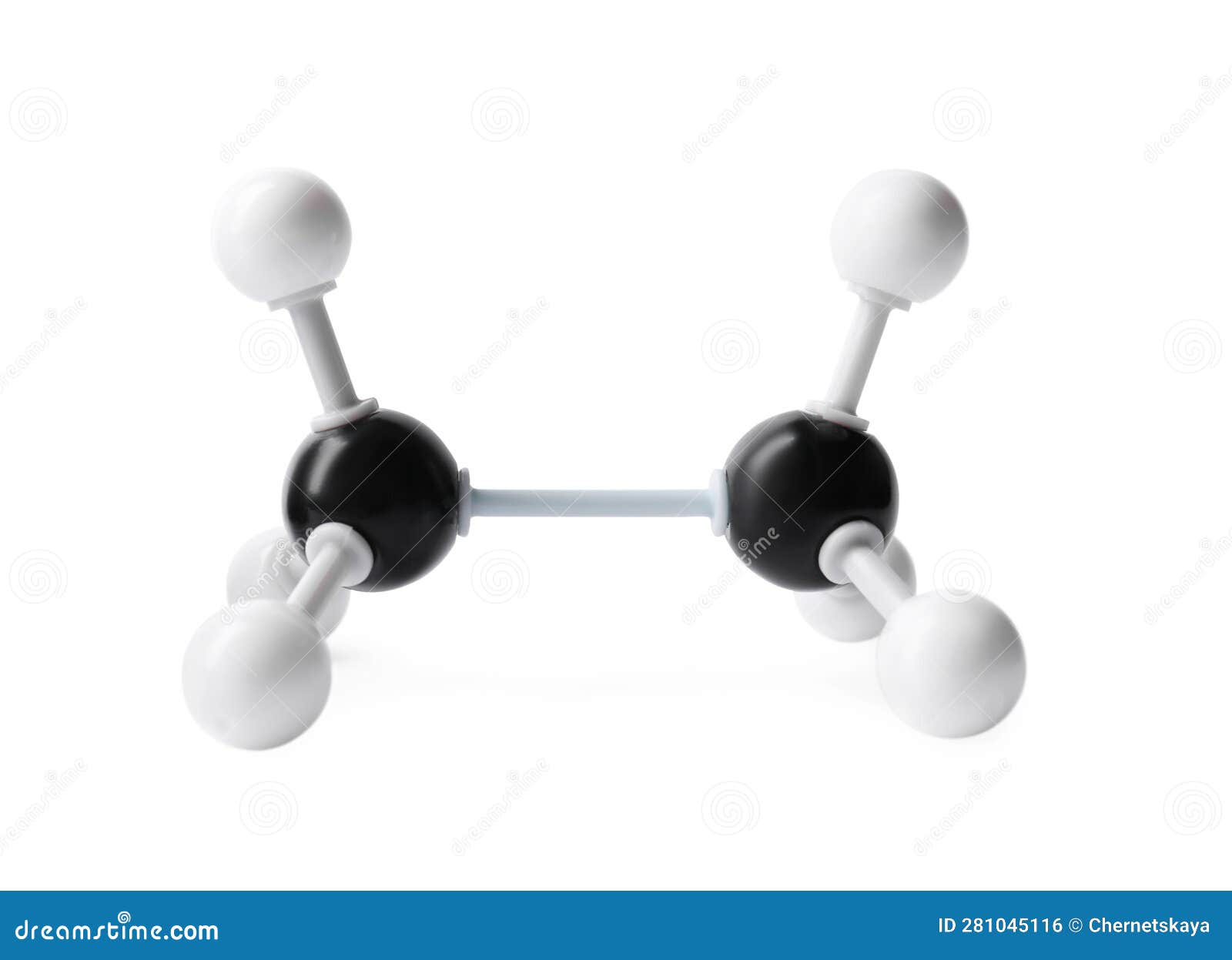 Molecule of Alcohol Isolated on White. Chemical Model Stock Photo ...