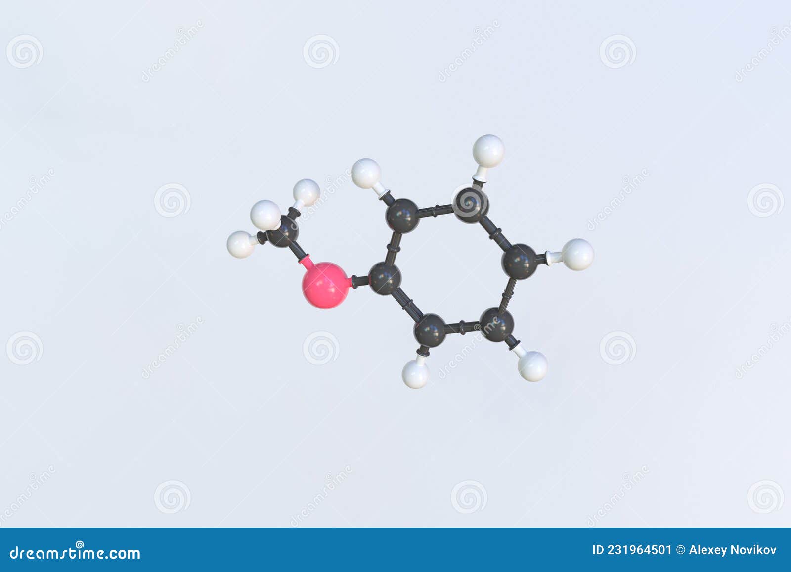 Anisole Chemical Molecule. Used In Fragrances And As Chemical Precursor ...