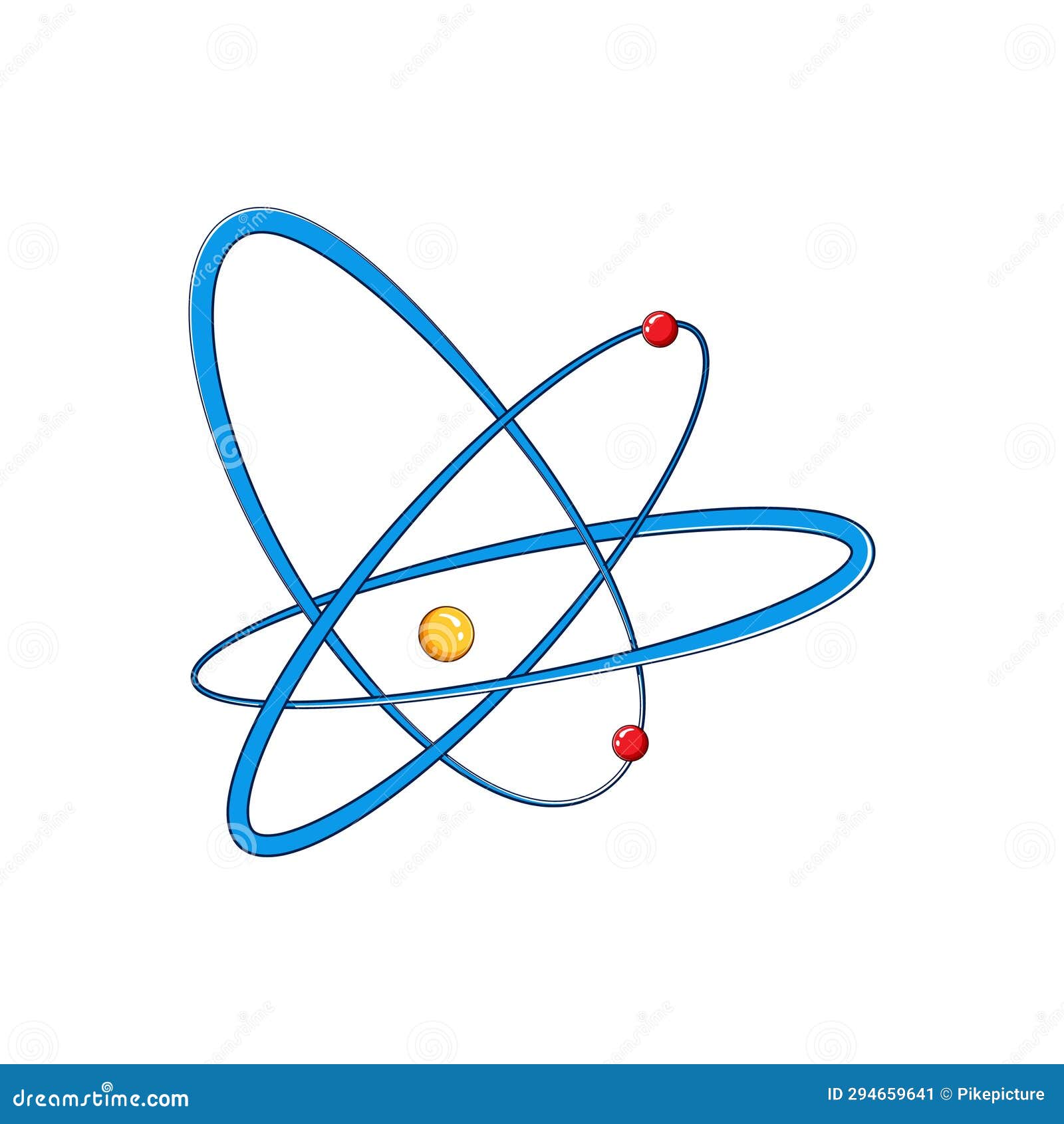 Molecule Atom Cartoon Vector Illustration Stock Illustration ...