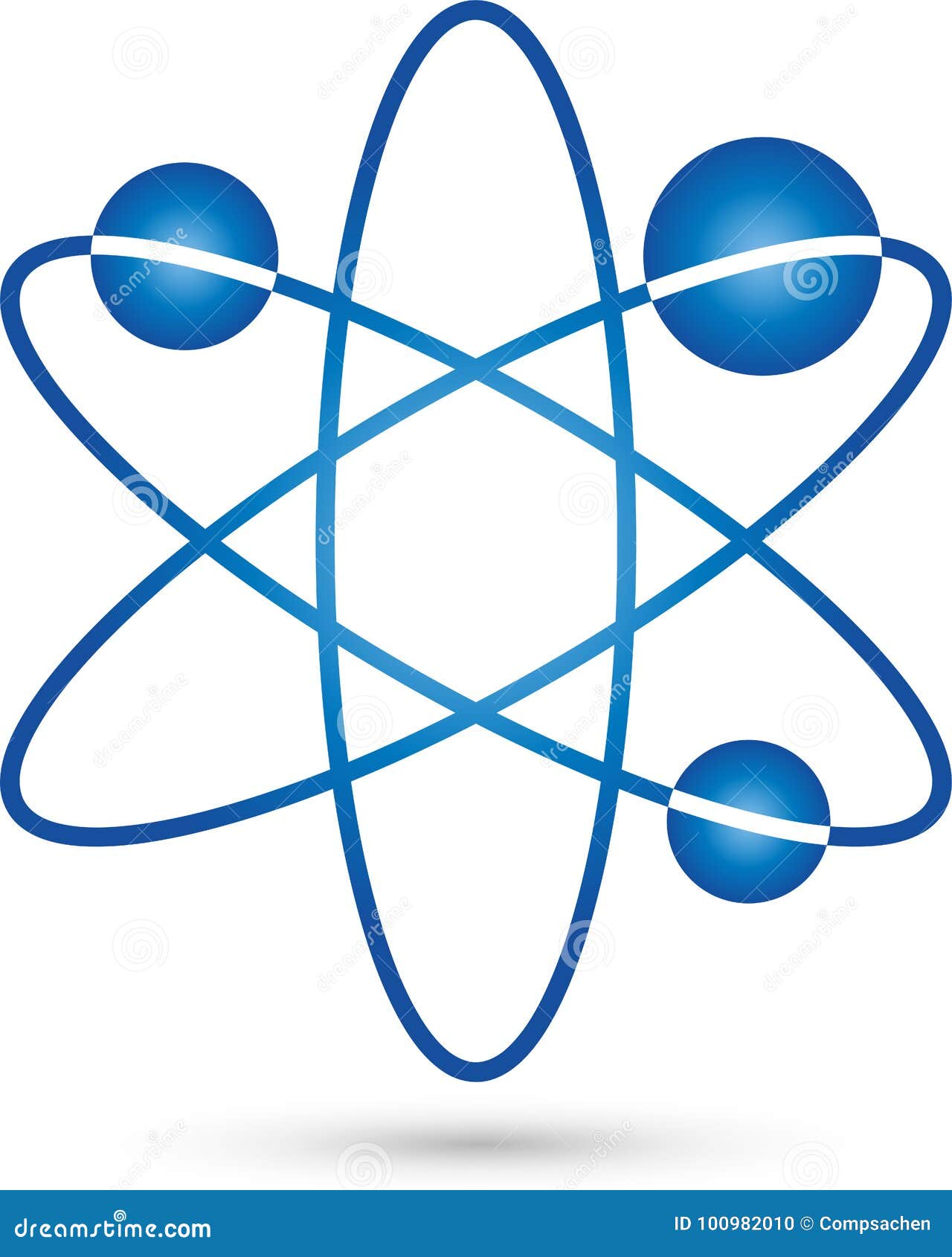 Molecule or Atom, Chemistry, Science and Laboratory Logo Stock Vector ...