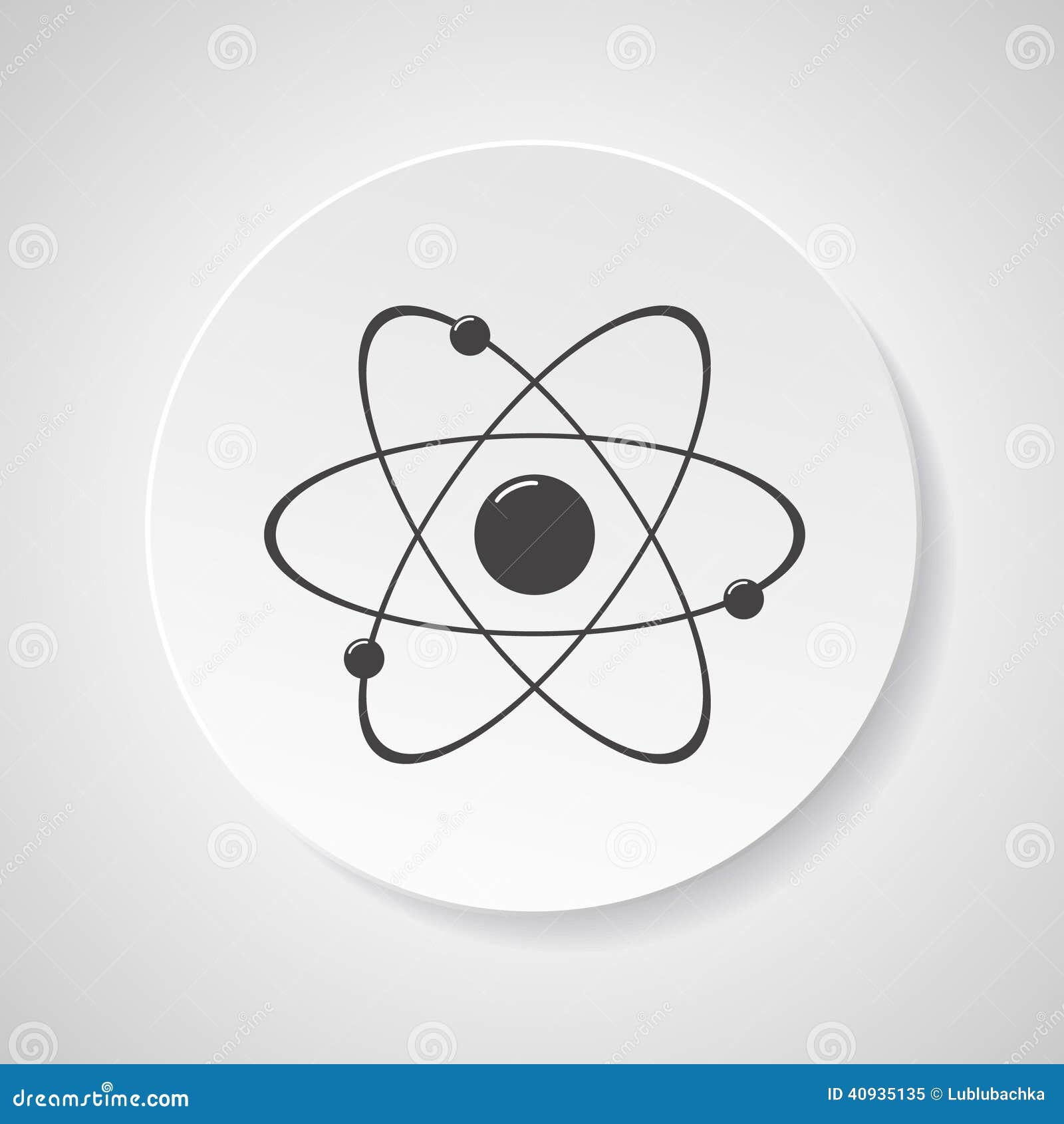 Atom Icon Cartoon Vector | CartoonDealer.com #90678673