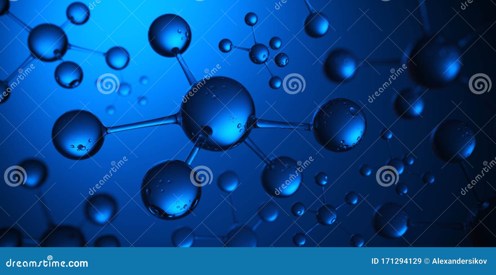Molecule Atom Model Abstract Structure Science and Medical Concept ...