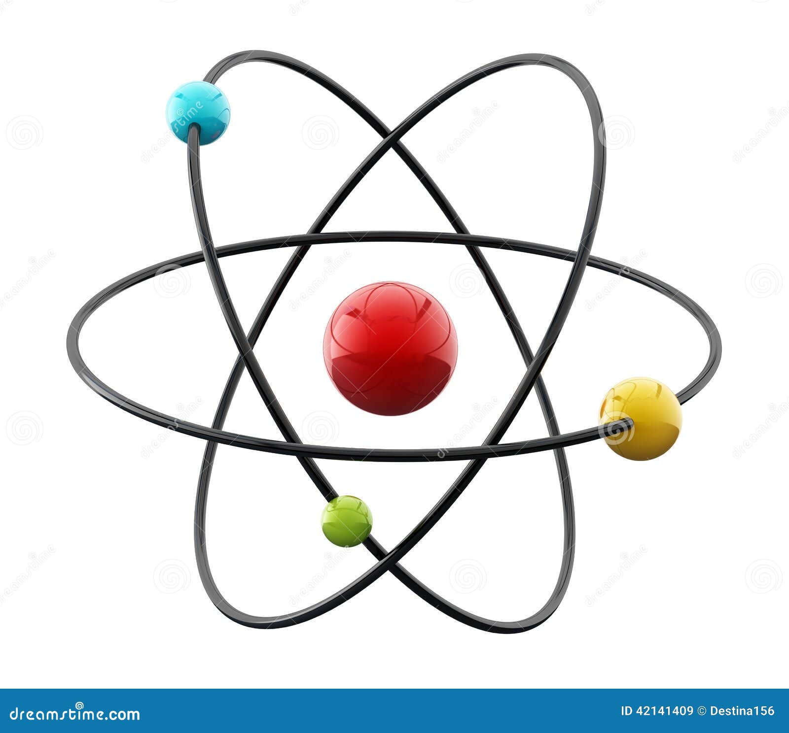 Molecule/Atom model stock illustration. Illustration of single - 42141409