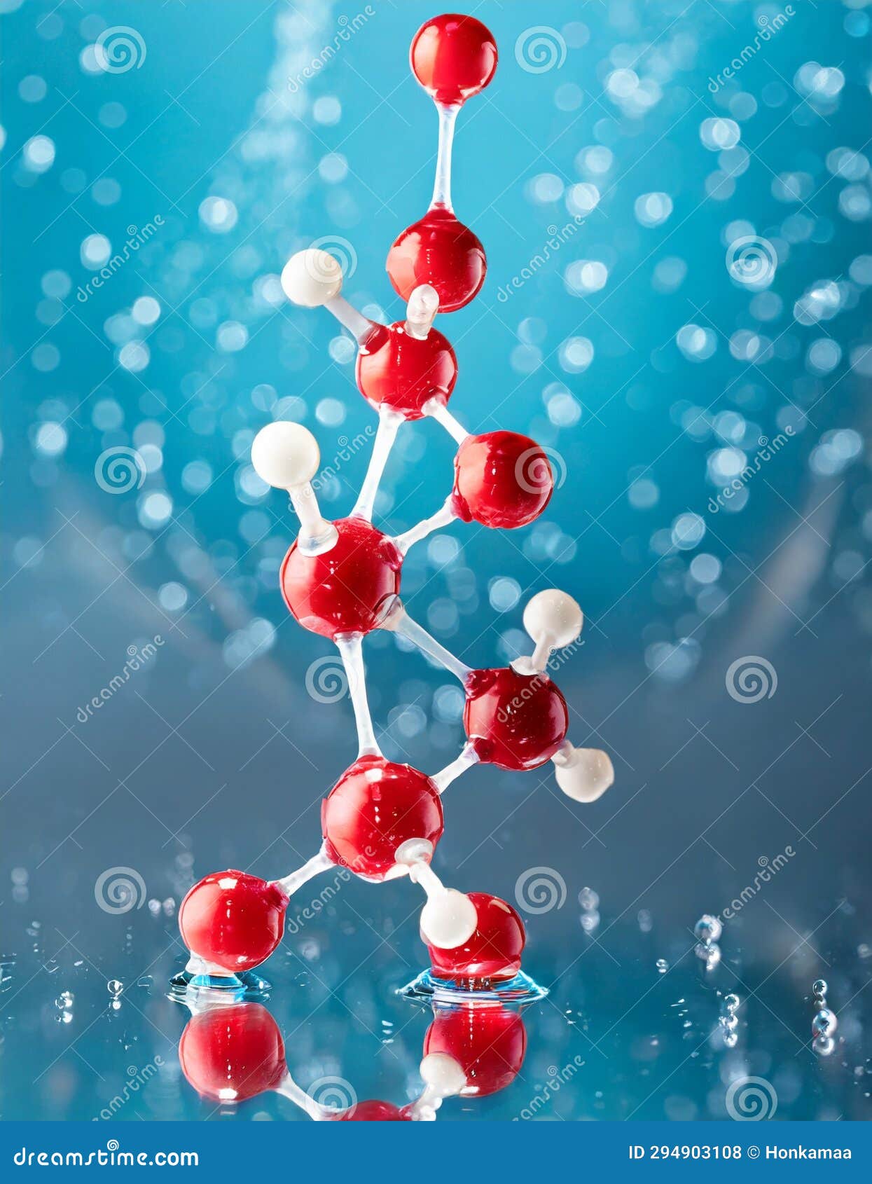 Molecule atoms structures stock illustration. Illustration of blue ...
