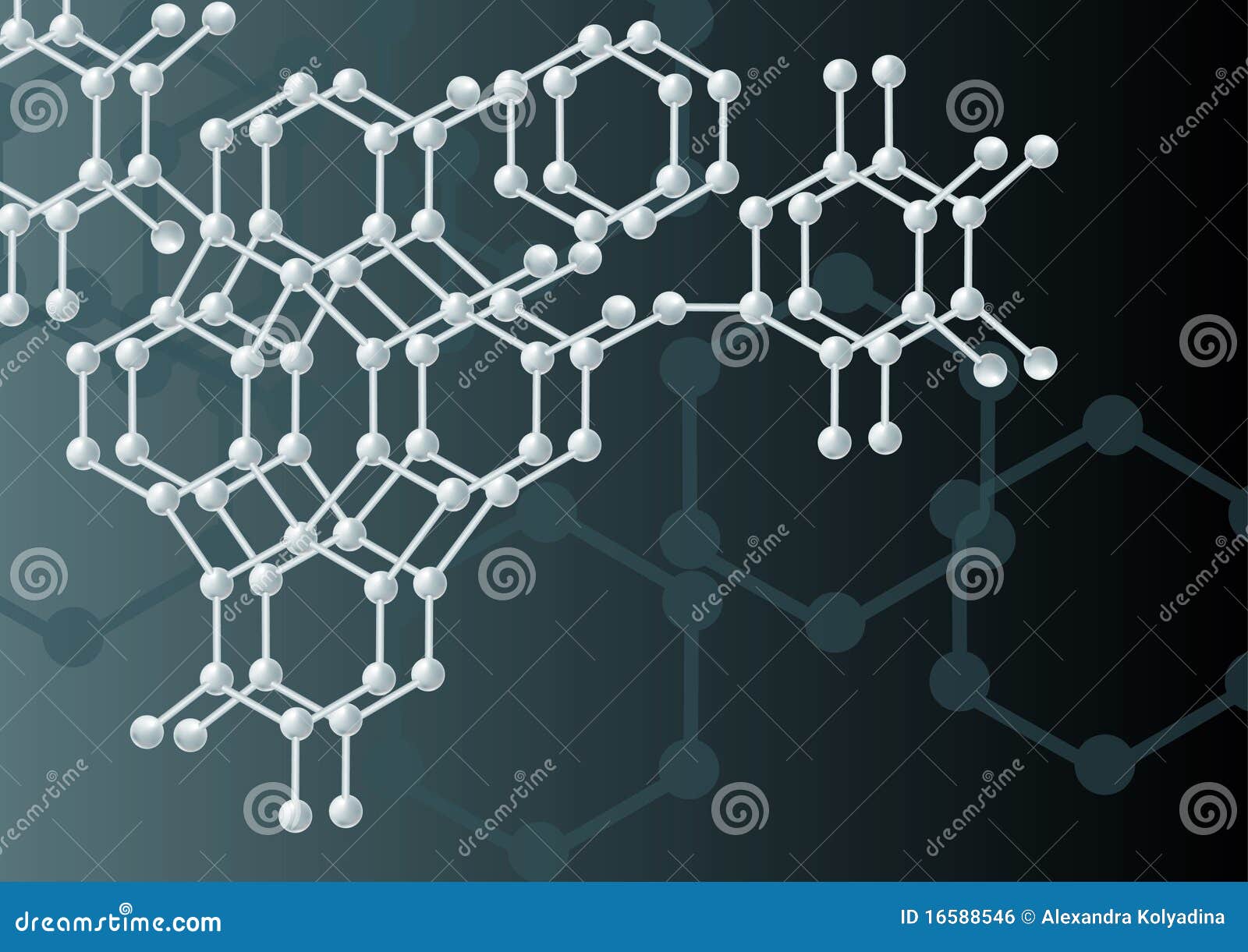 Molecule background stock illustration. Illustration of paintings ...