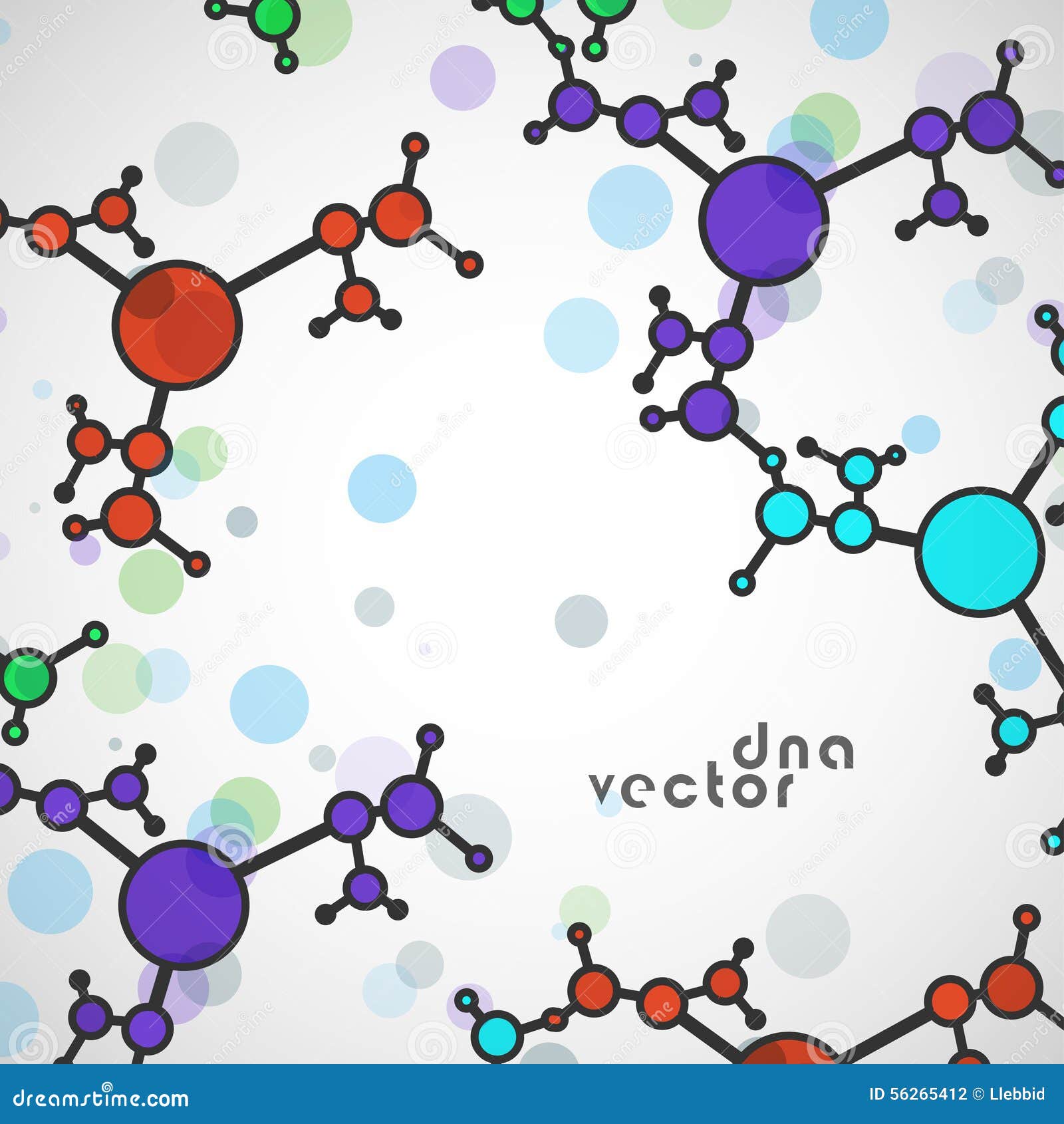 Molecule Background, Colorful Illustration Stock Vector - Illustration ...