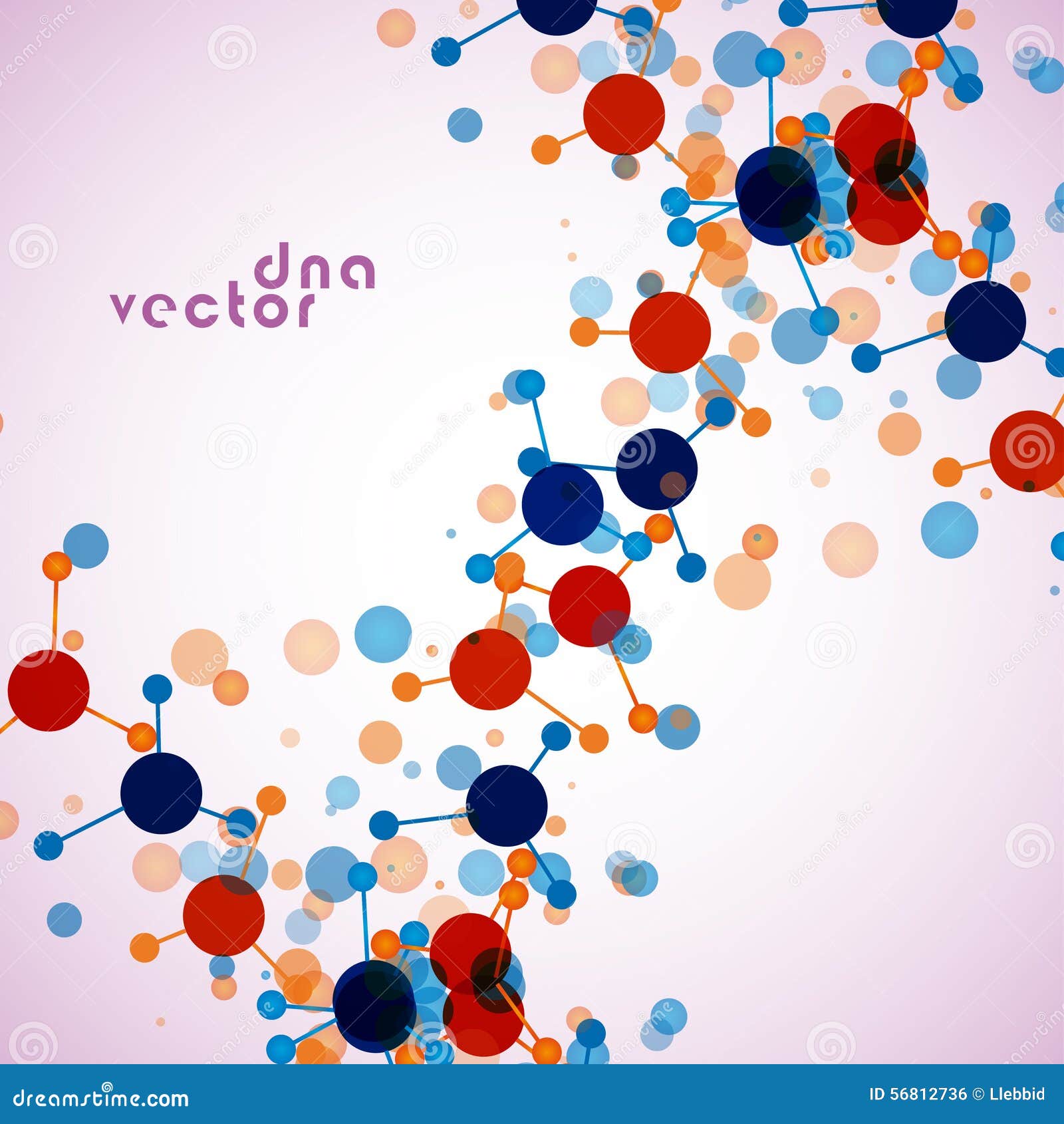 Molecule Background, Colorful Illustration Stock Vector - Illustration ...