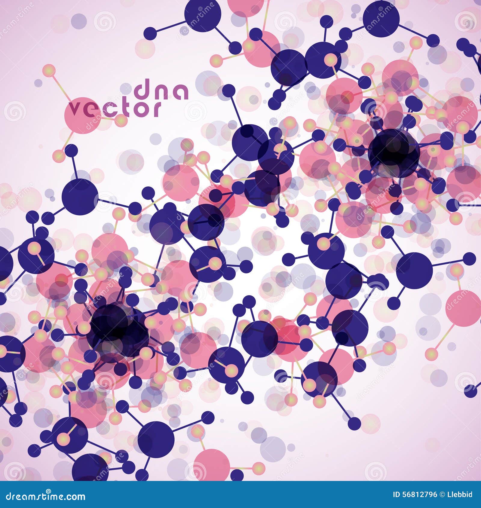 Molecule Background, Colorful Illustration Stock Vector - Illustration ...