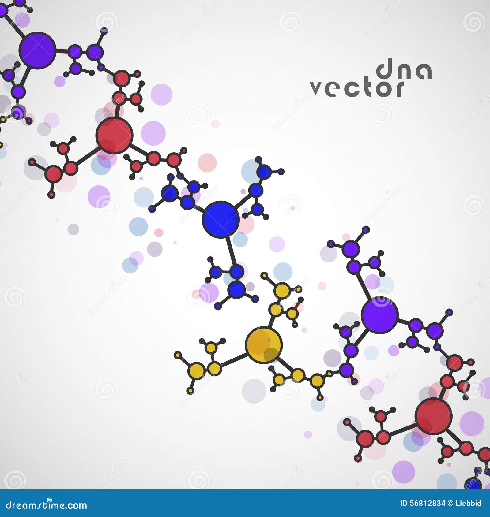 Molecule Background, Colorful Illustration Stock Vector - Illustration ...