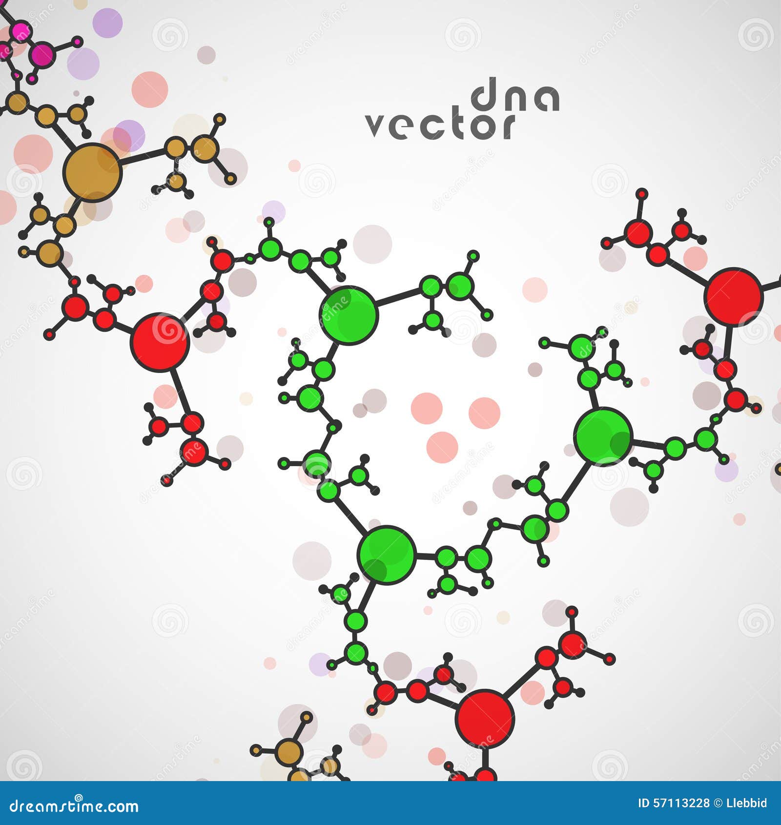 Molecule Background, Colorful Illustration Stock Vector - Illustration ...
