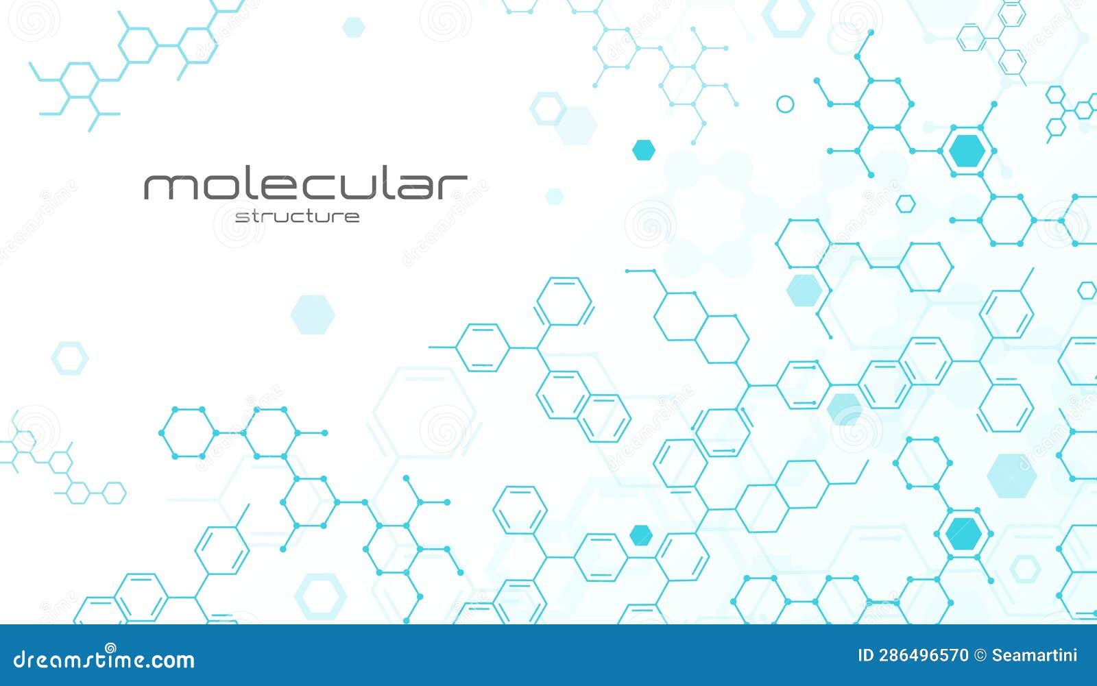 Molecule Background, Science Molecular Structure Stock Vector ...