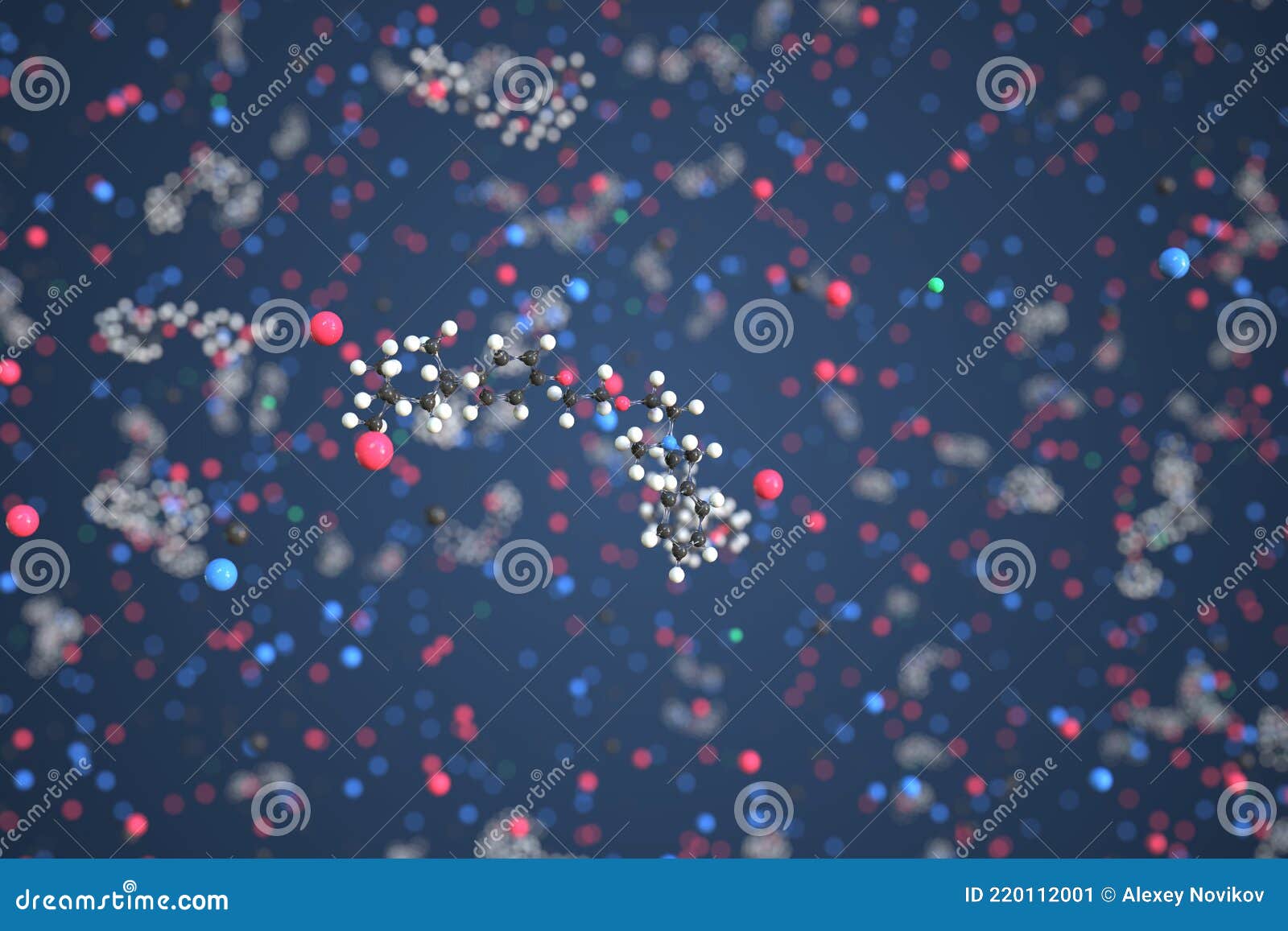 Benzethonium Chloride Molecule, Conceptual Molecular Model. Scientific ...