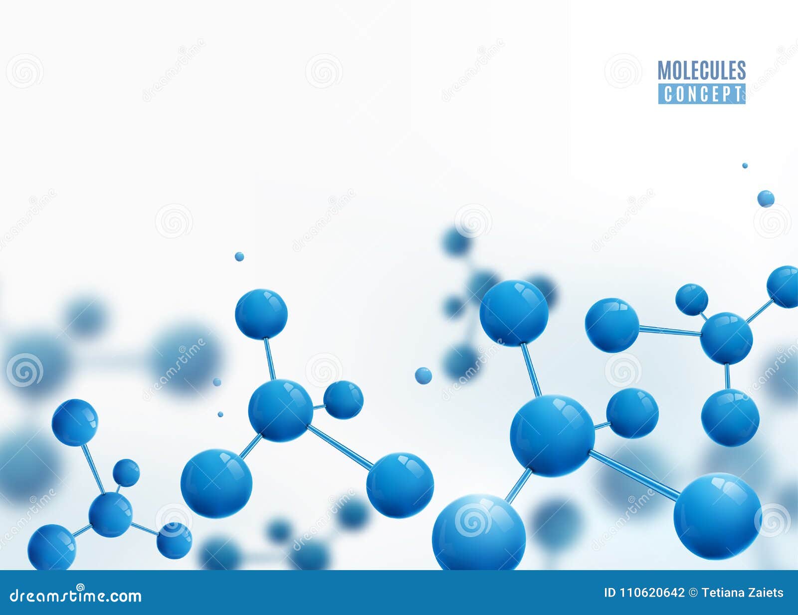Molecule Border Design Background. Atoms Stock Vector - Illustration of ...