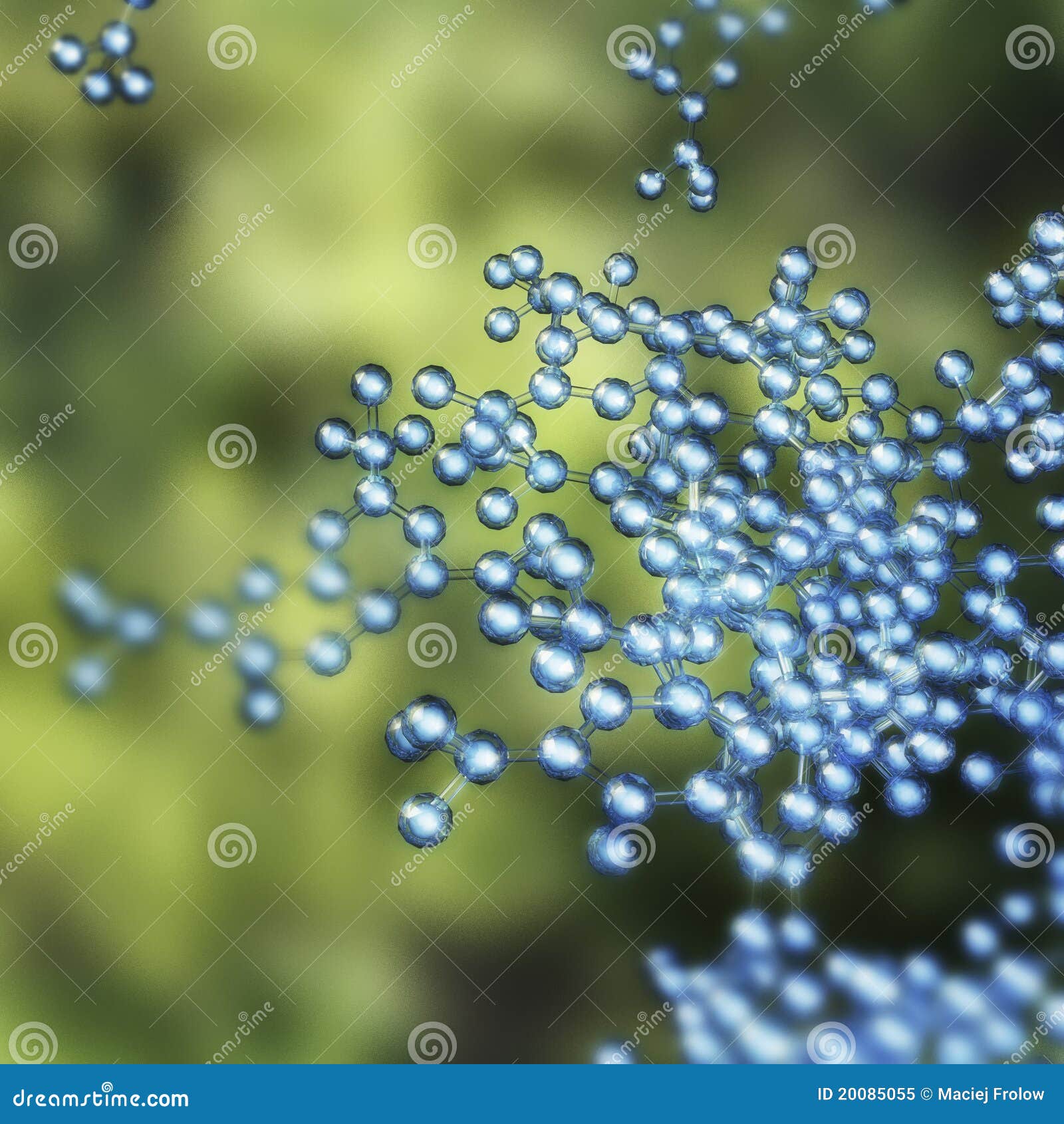 Molecule chain stock illustration. Illustration of chemical - 20085055