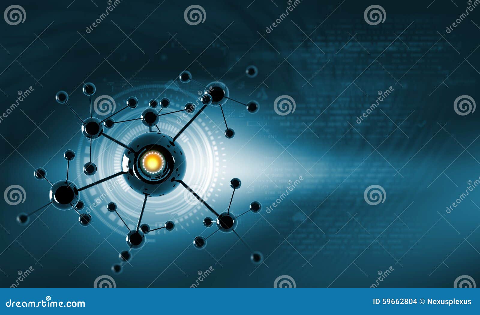 Molecule chain stock illustration. Illustration of modern - 59662804