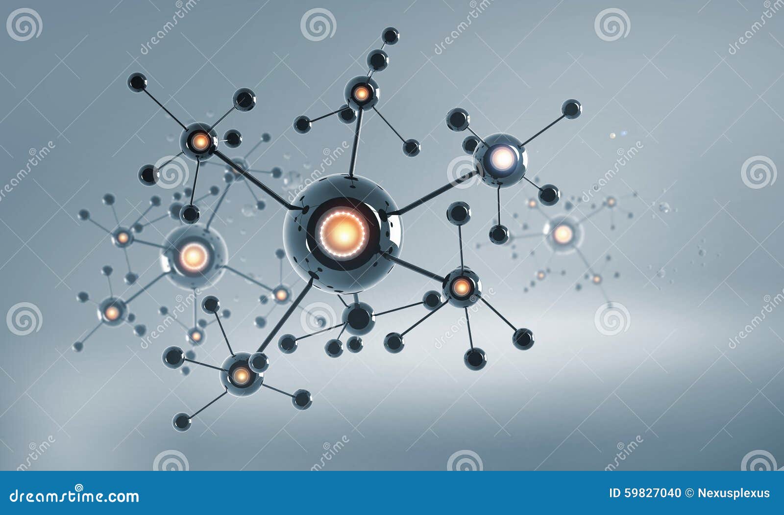 Molecule chain stock illustration. Illustration of education - 59827040