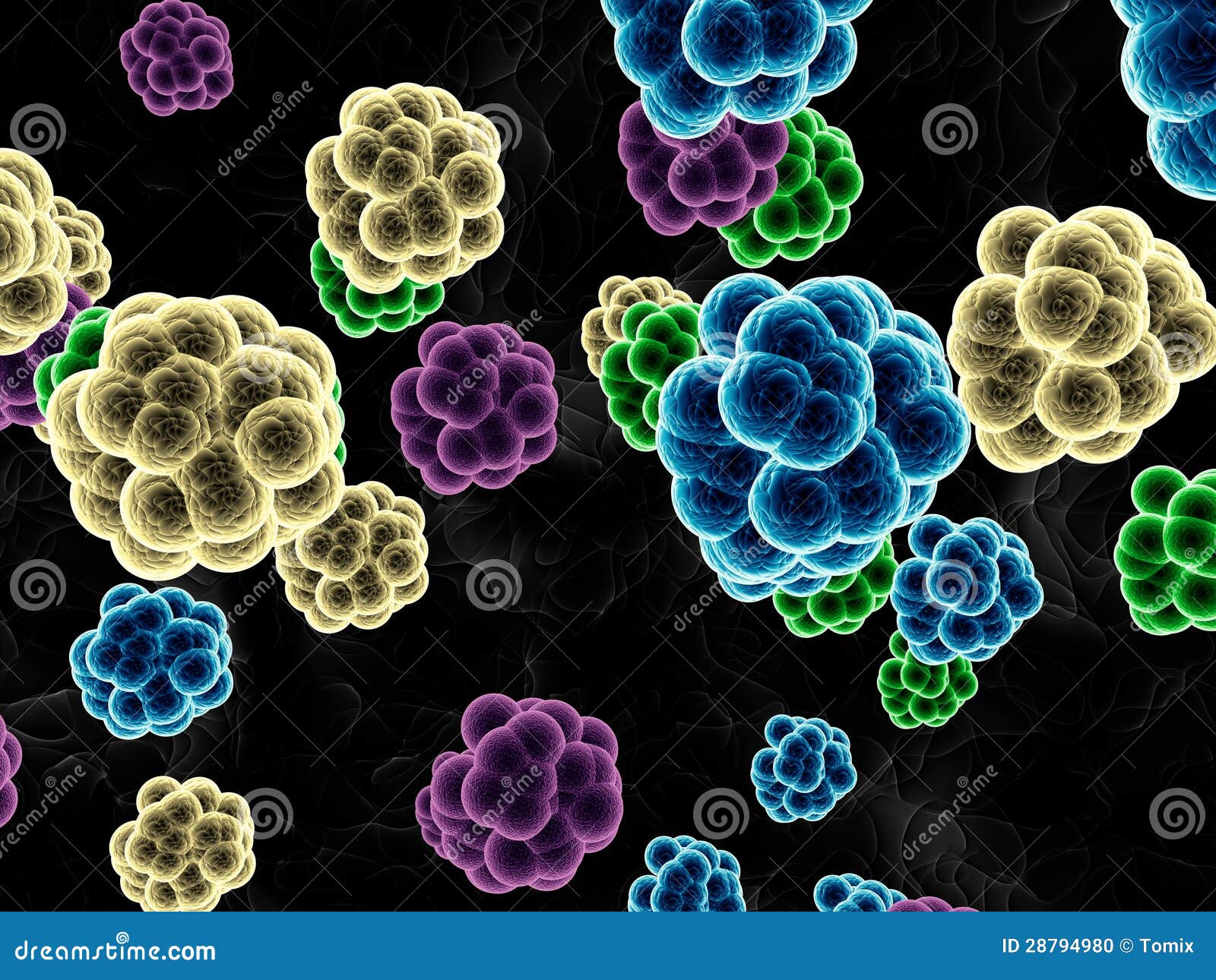 Molecule colors stock illustration. Illustration of magnify - 28794980
