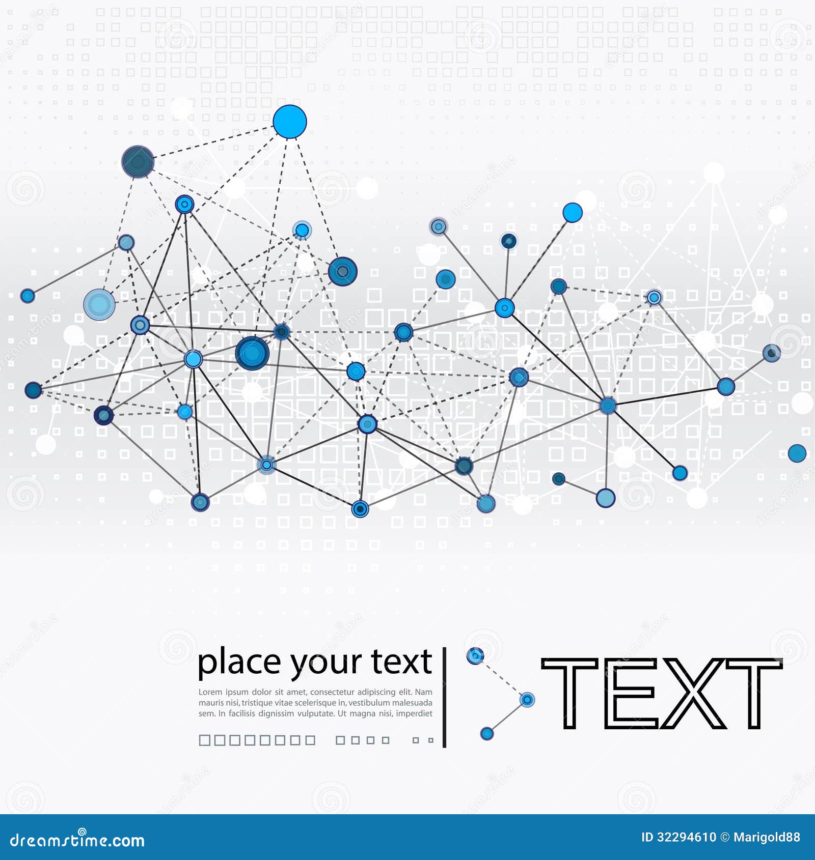 Molecule And Communication Background Vector Illustration ...
