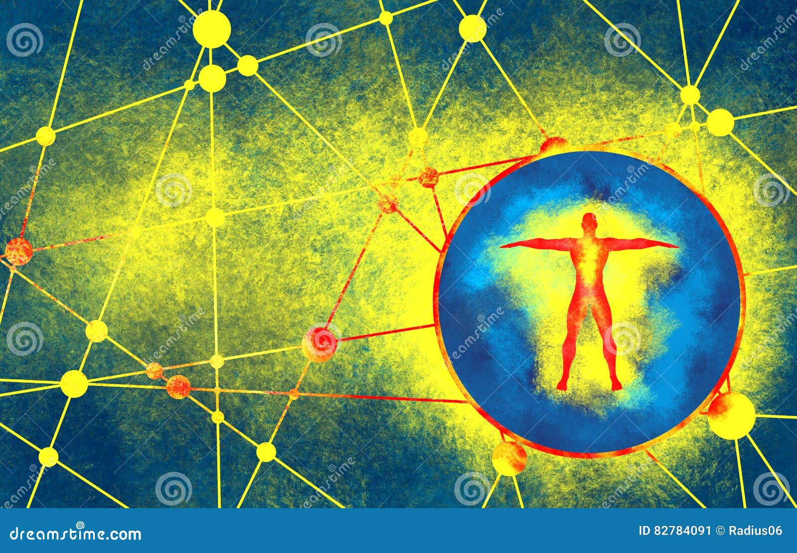 Molecule and Communication Background. Stock Illustration ...