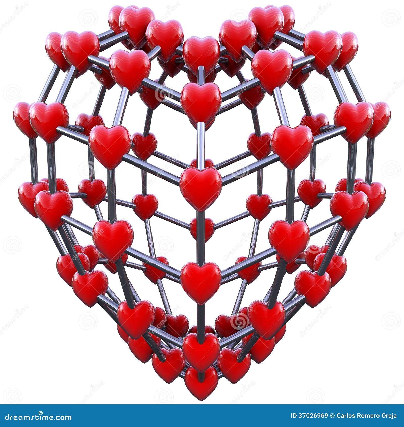 Molecule concept of love stock illustration. Illustration of molecule ...