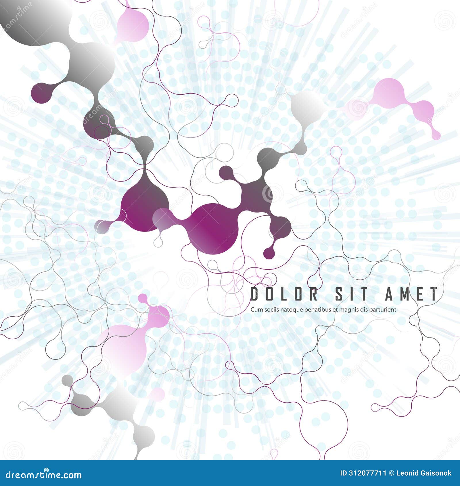 Molecule Concept. Vector Template for Biology, Medicine, Science ...