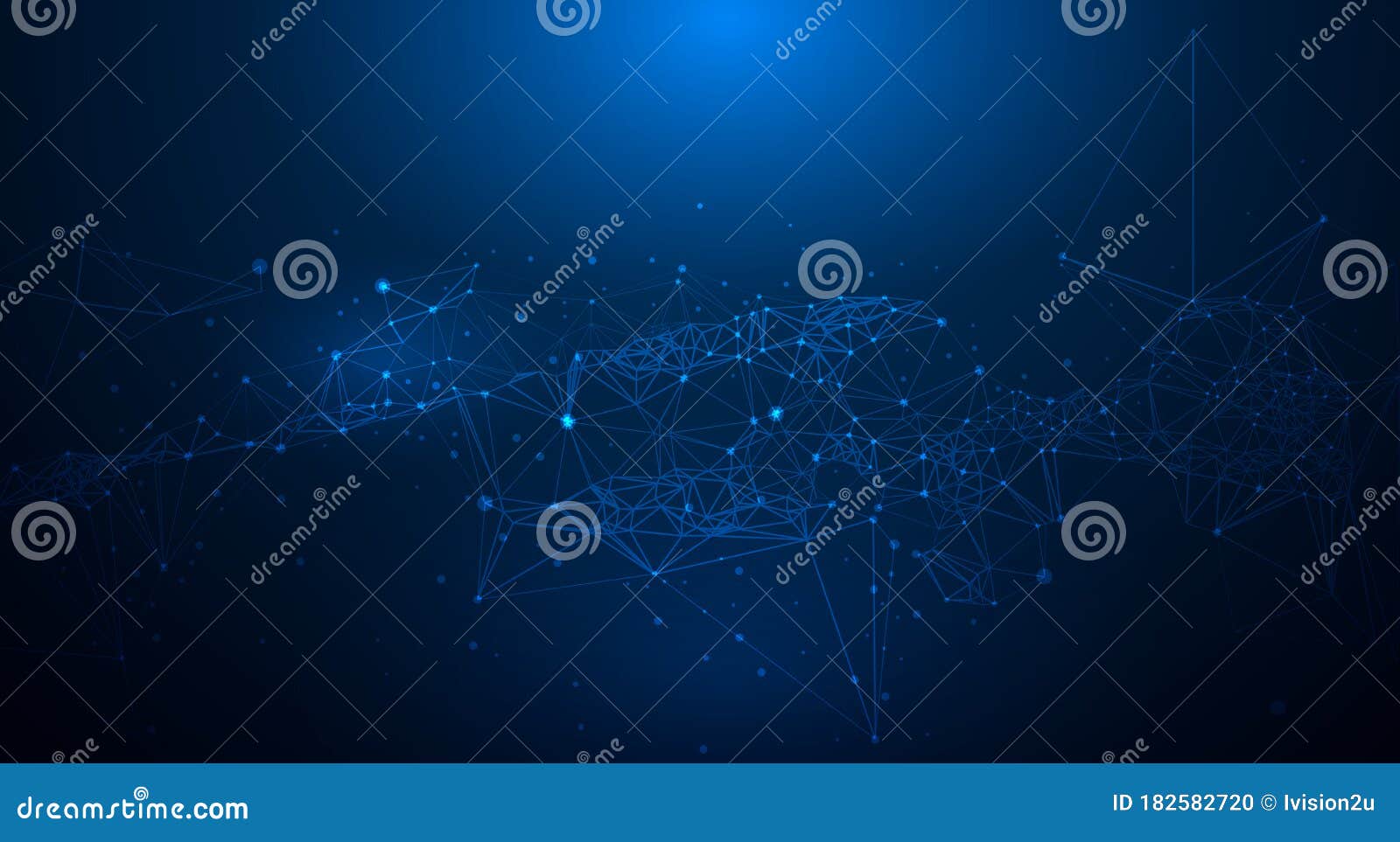 Vector Illustration Molecule,Connected Lines with Dots,technology on ...