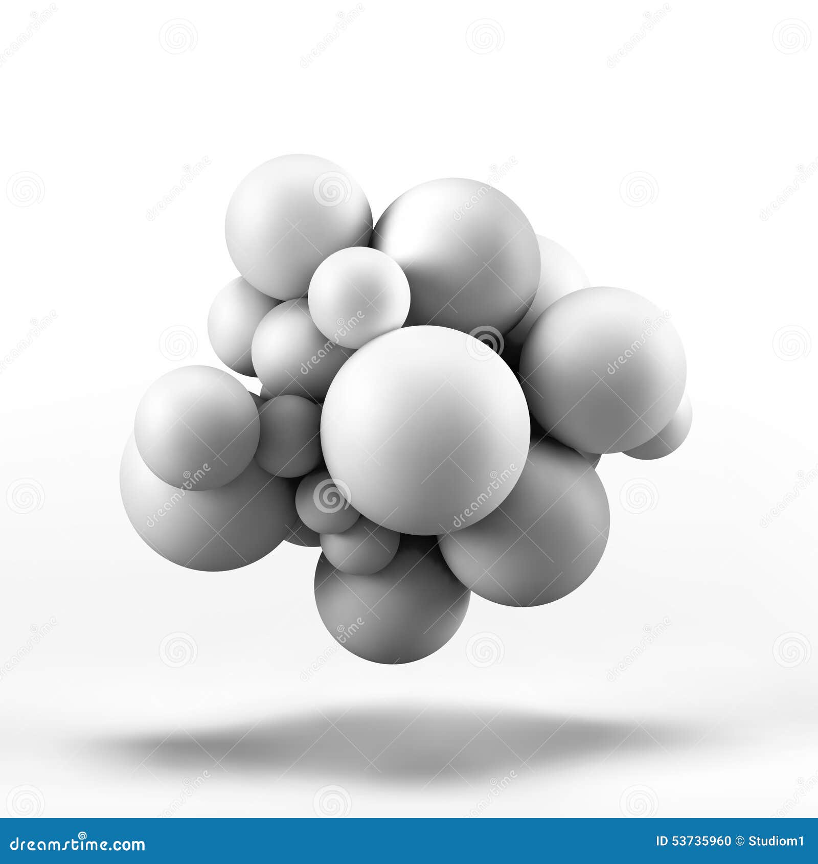 Molecule. 3D Concept Illustration Stock Vector - Illustration of idea ...
