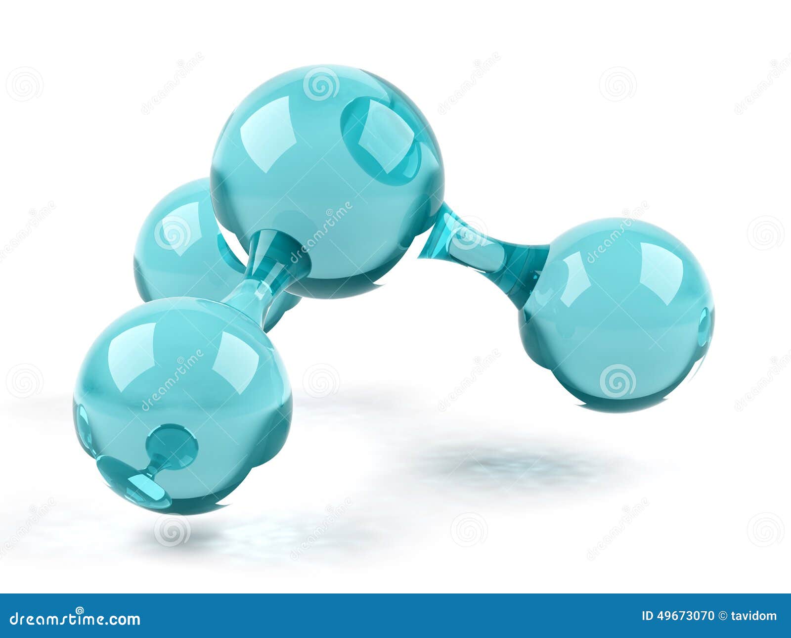 Molecule.3d illustration. stock illustration. Illustration of abstract ...