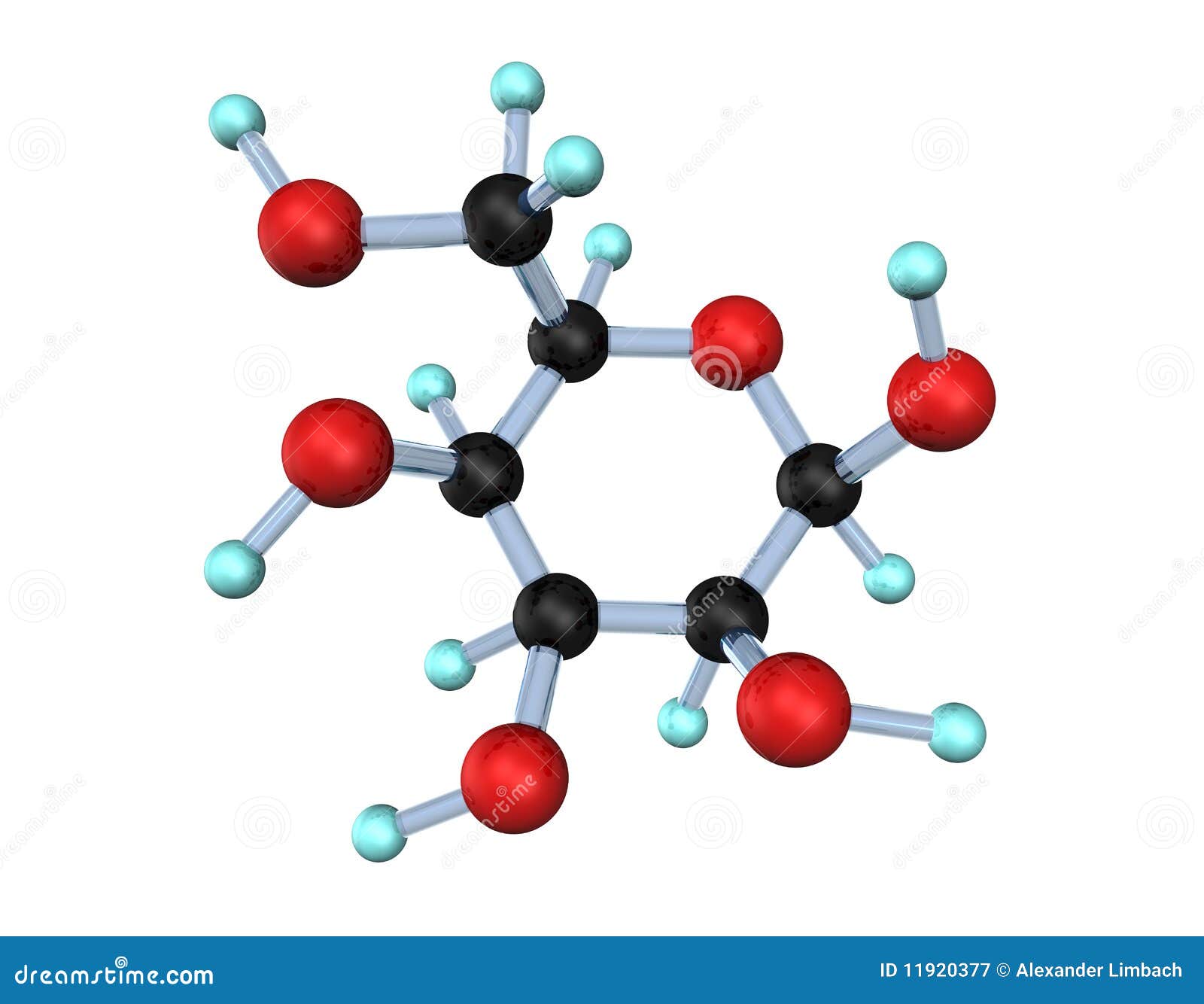 Molecule Dextrose 3D stock illustration. Illustration of glucose - 11920377