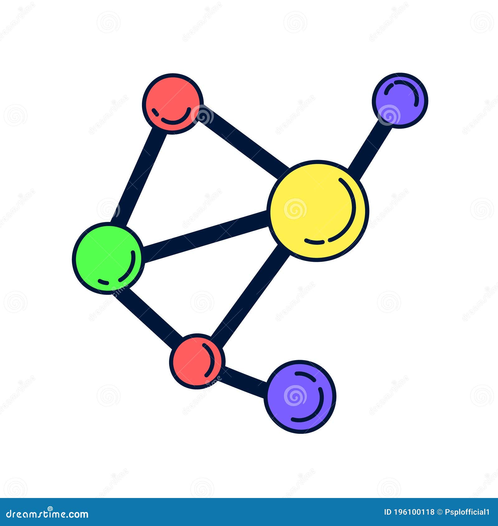 Molecule Dna Design Vector Objects Illustration Science Elements and ...