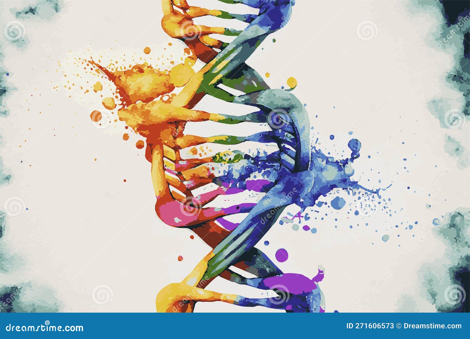 Molecule of DNA, Double Helix Stock Illustration - Illustration of ...