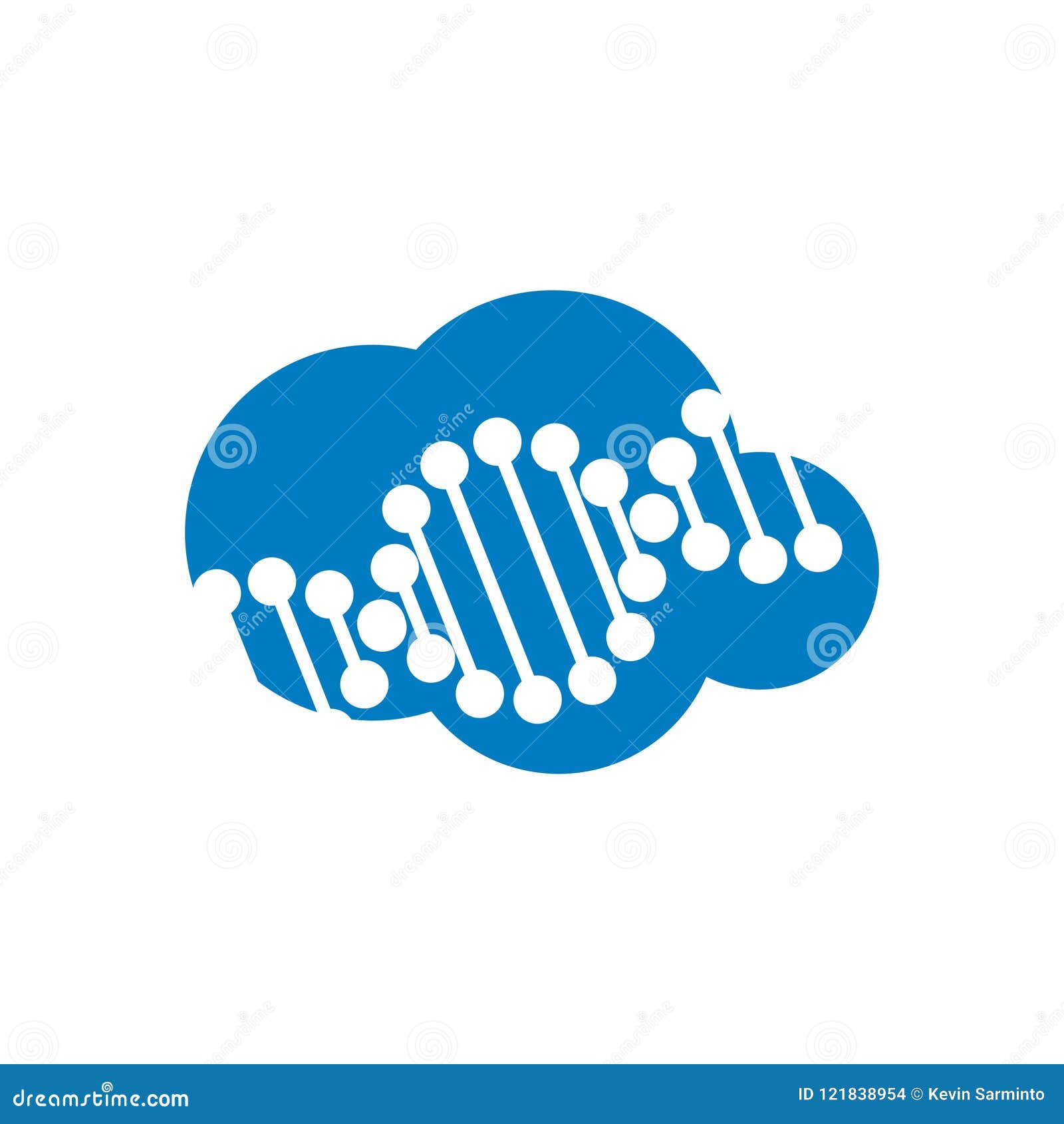 Molecule DNA logo stock illustration. Illustration of isolated - 121838954