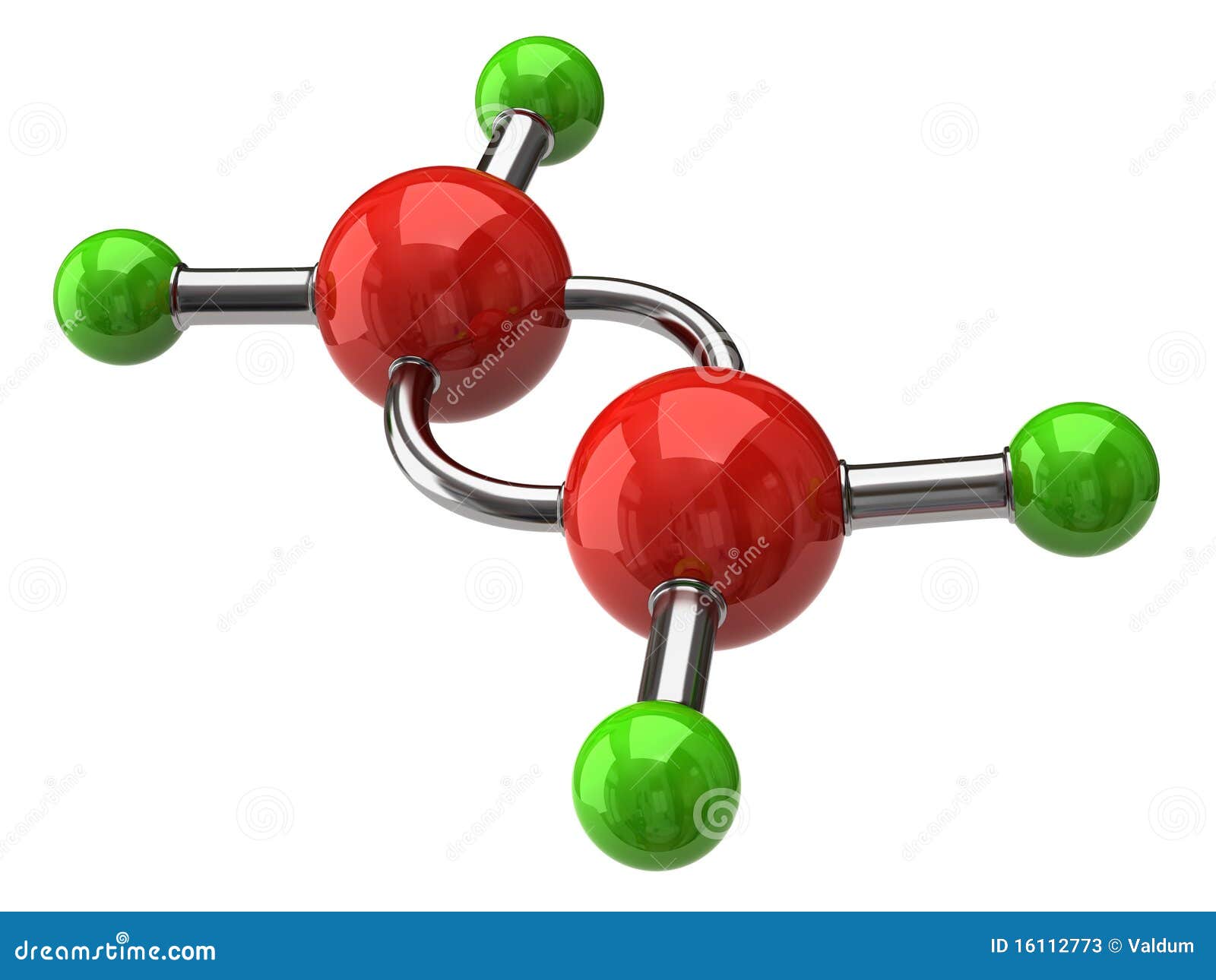 Molecule of ethene stock illustration. Illustration of modern - 16112773