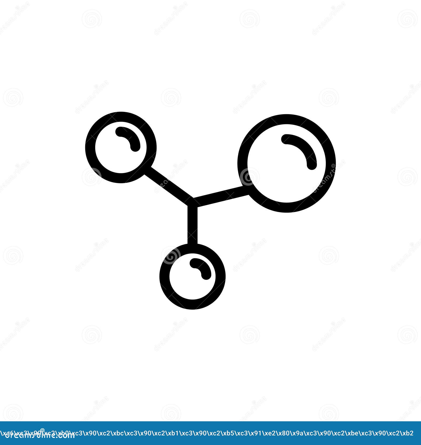 Molecule flat icon stock vector. Illustration of amino - 106190809