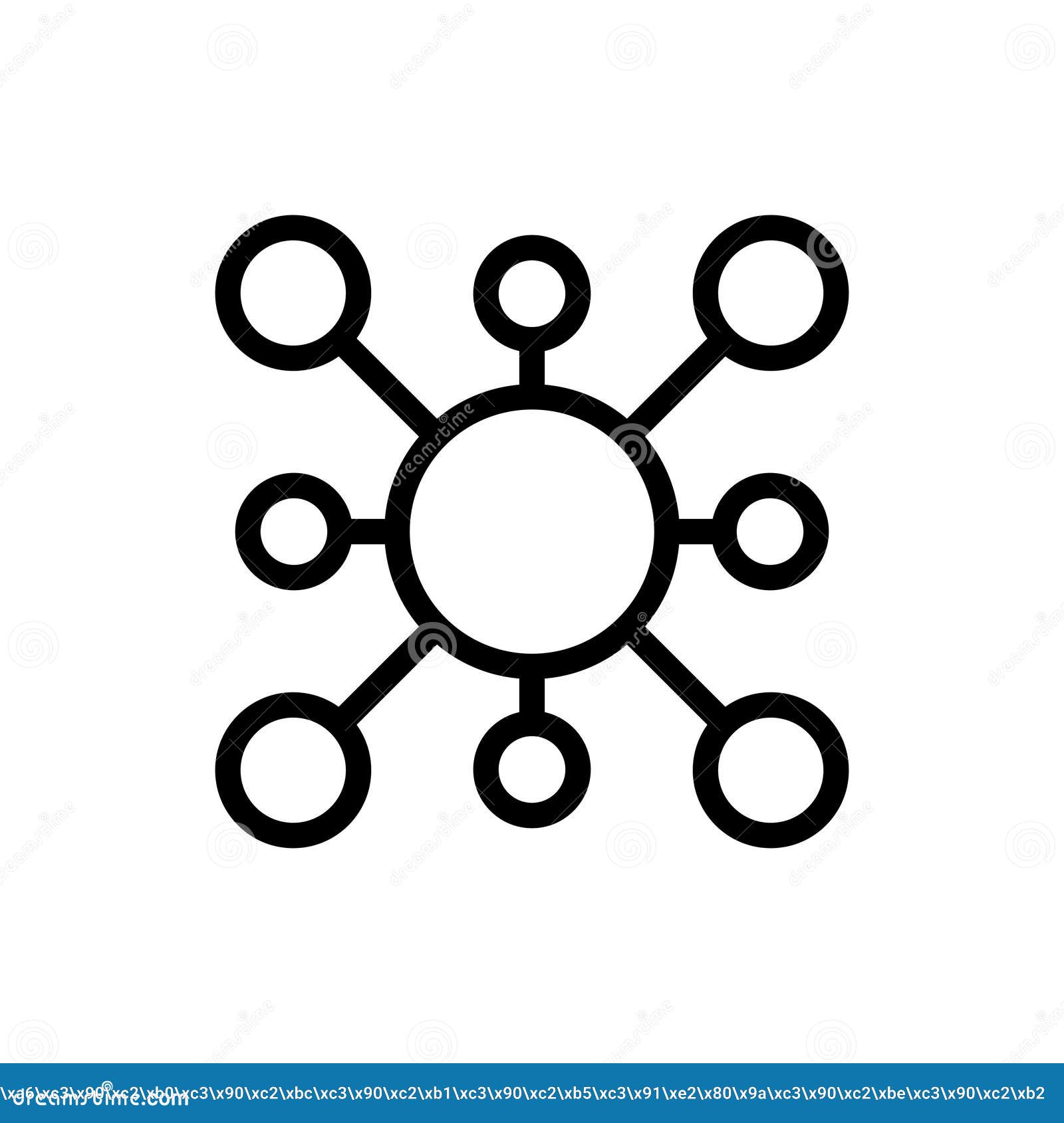 Molecule flat icon stock vector. Illustration of element - 106190372