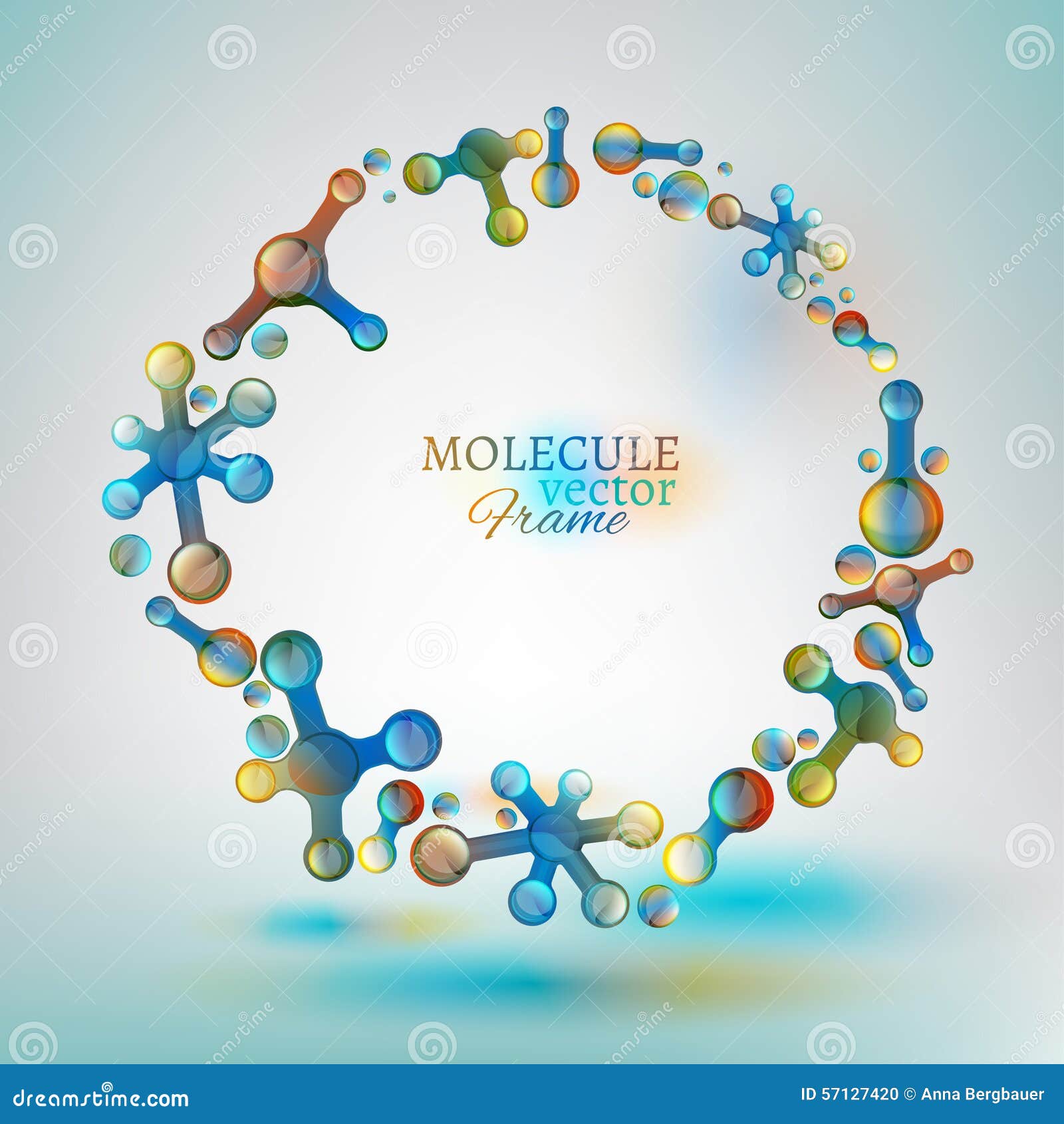 Flying Molecules. Biochemical Reseach Symbol. Science Icon Stock ...