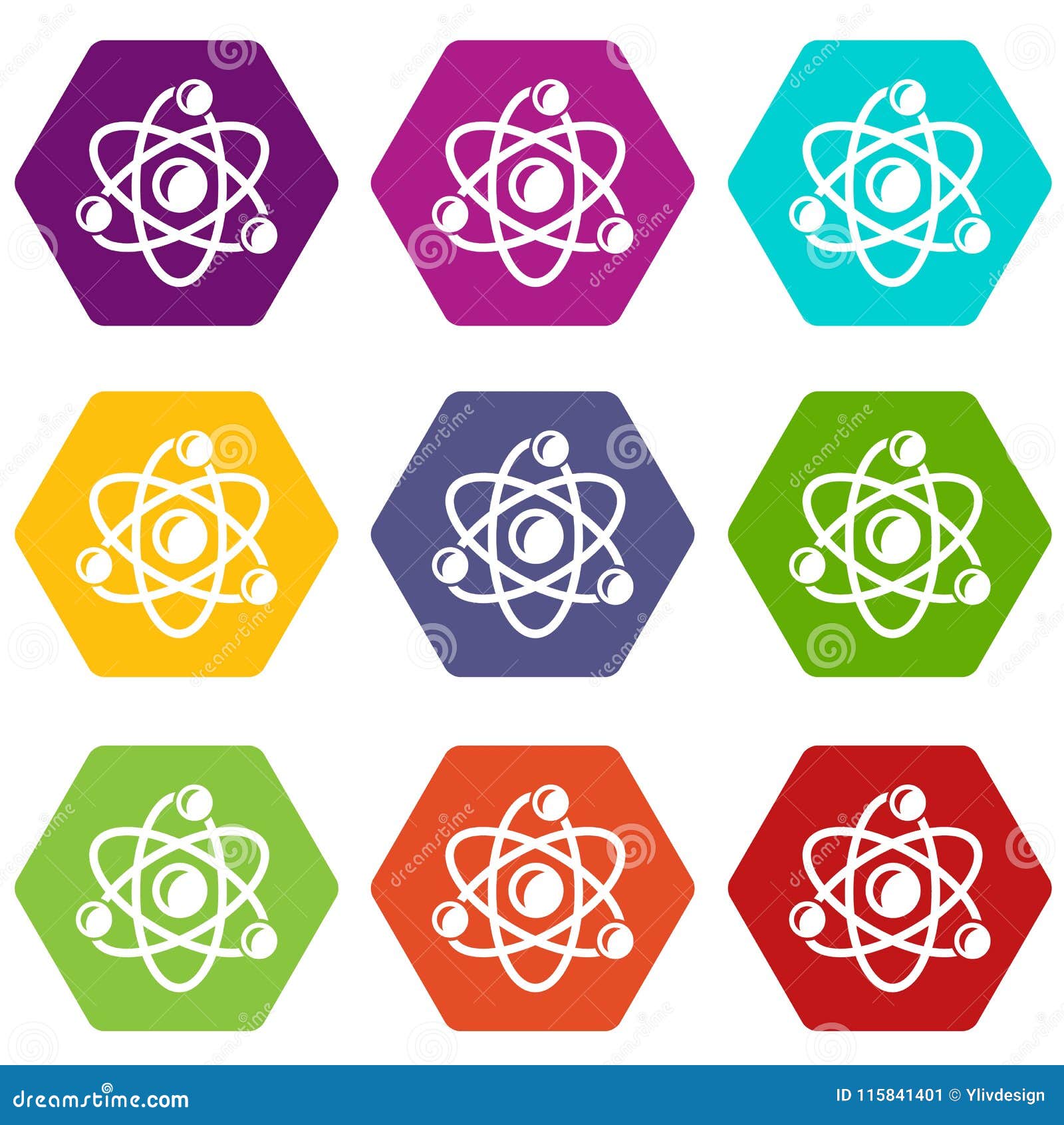 Molecule Genetics Icons Set 9 Vector Stock Vector - Illustration of ...