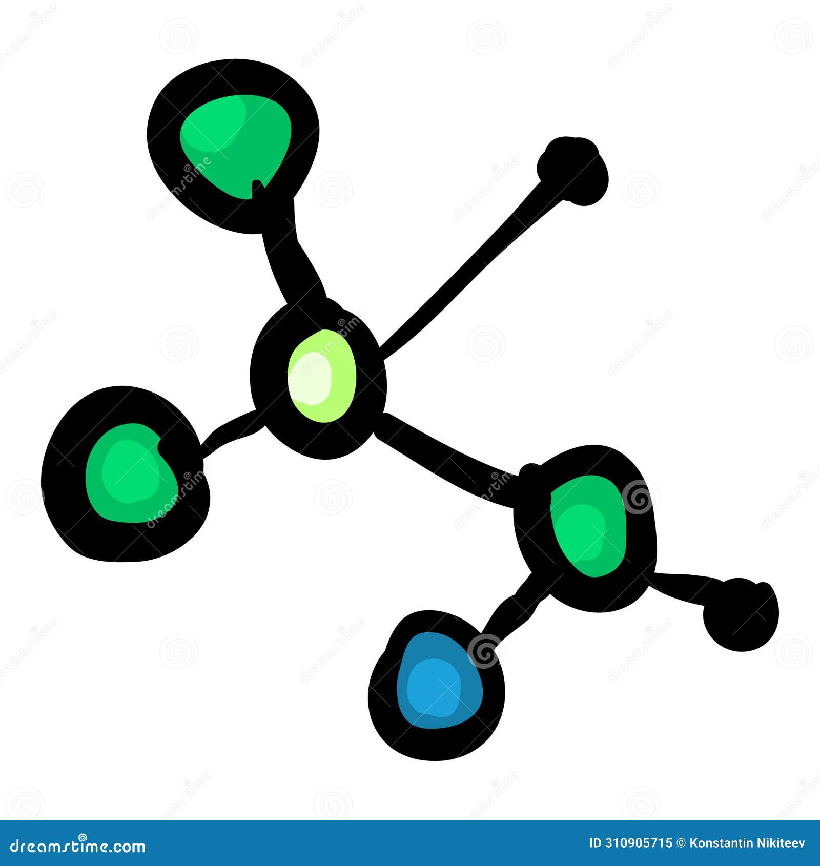 Molecule Hand Drawn Physics Doodle Icon Stock Vector - Illustration of ...