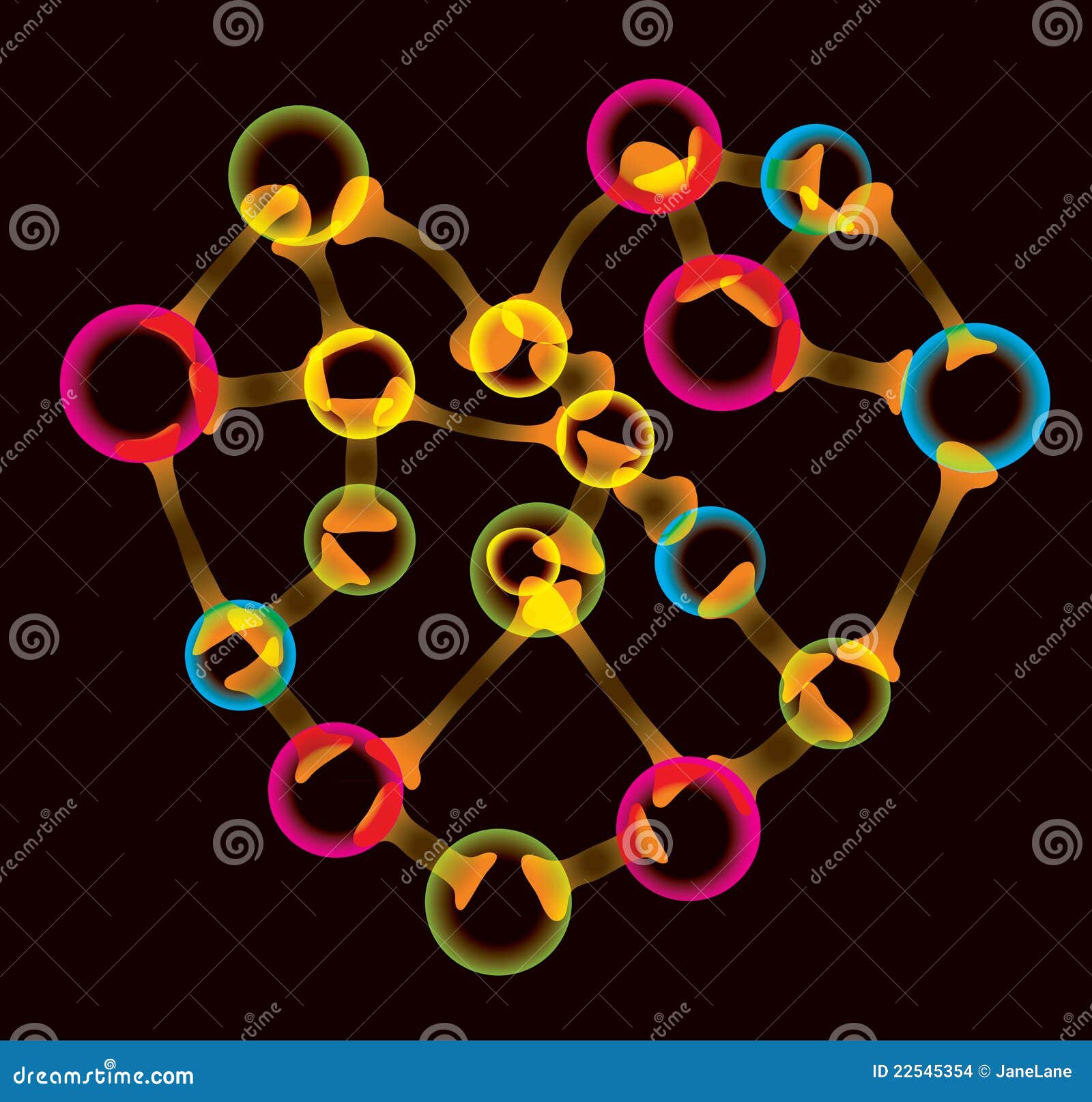 Molecule heart stock vector. Illustration of holiday - 22545354