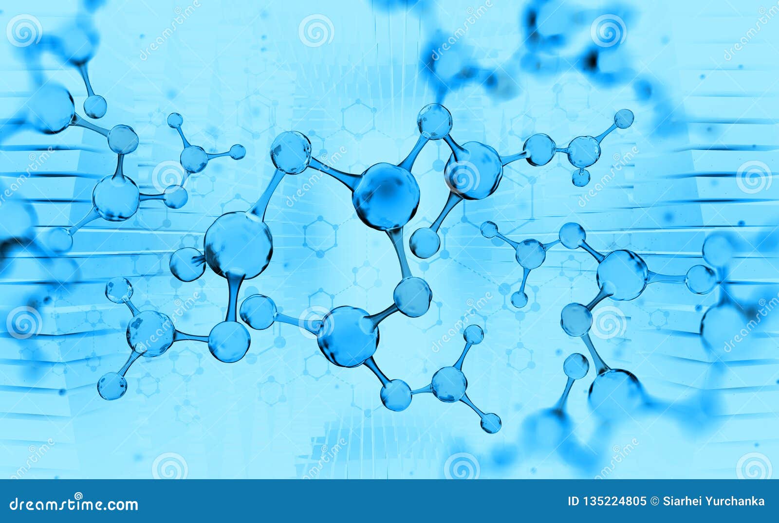 Molecule. Hi Tech Technology in the Field of Genetic Engineering Stock ...