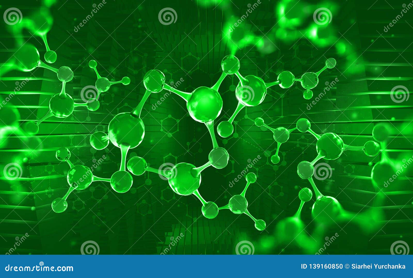 Molecule. Hi Tech Technology in the Field of Genetic Engineering Stock ...