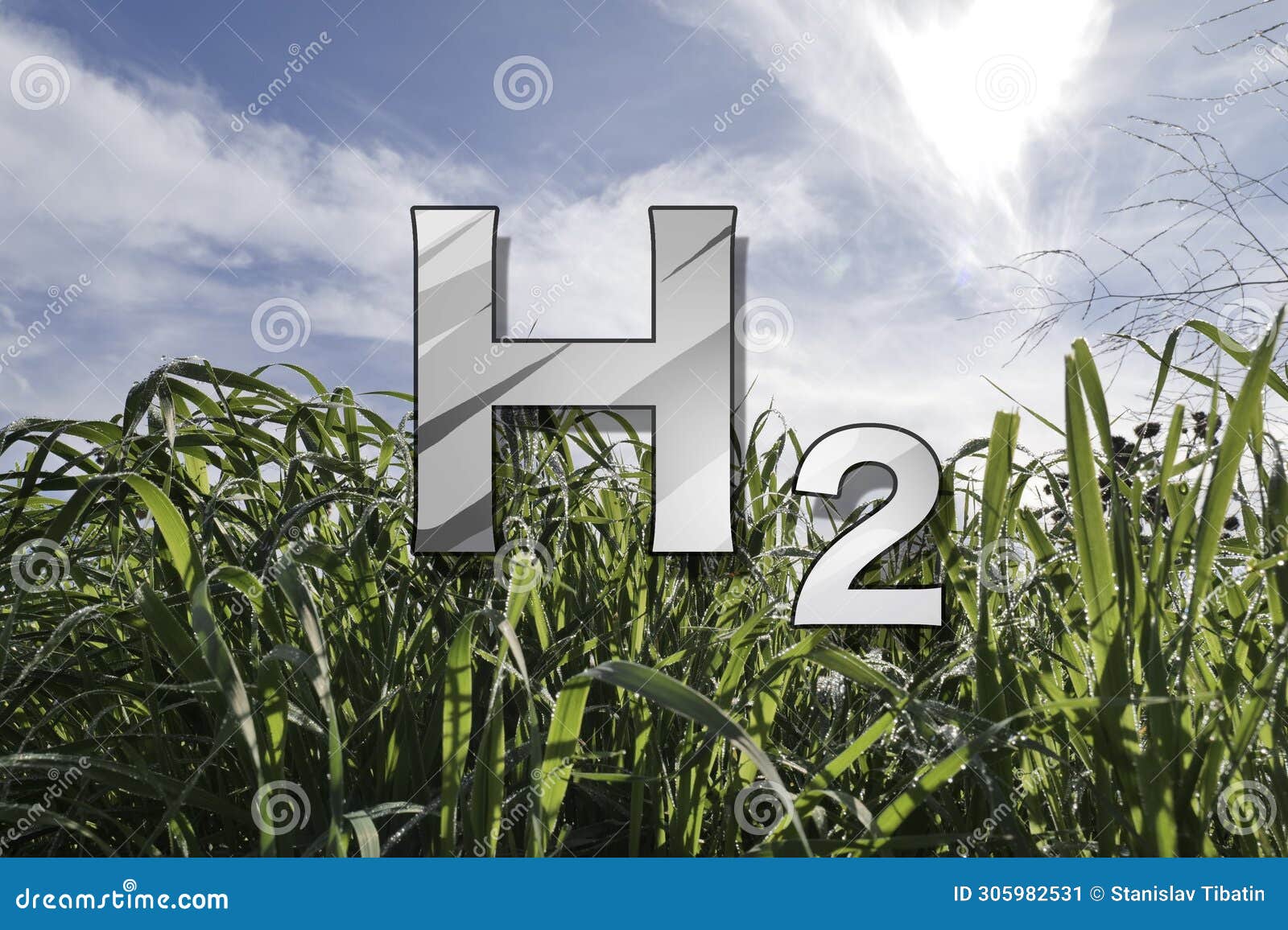 Molecule Hydrogen H2 stock image. Image of molecule - 305982531