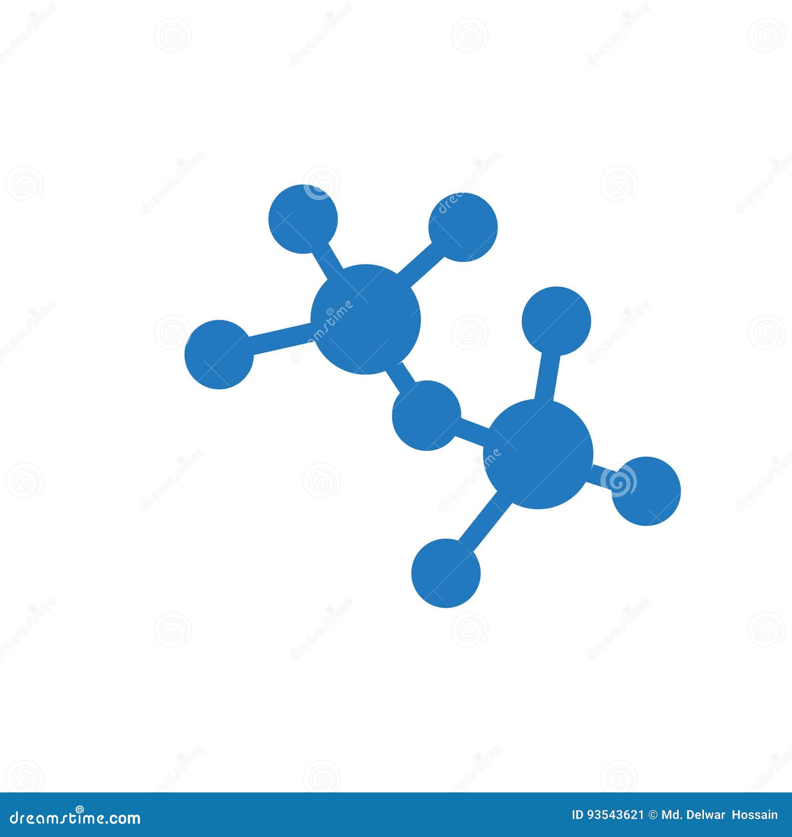 Molecule icon stock vector. Illustration of cell, vector - 93543621