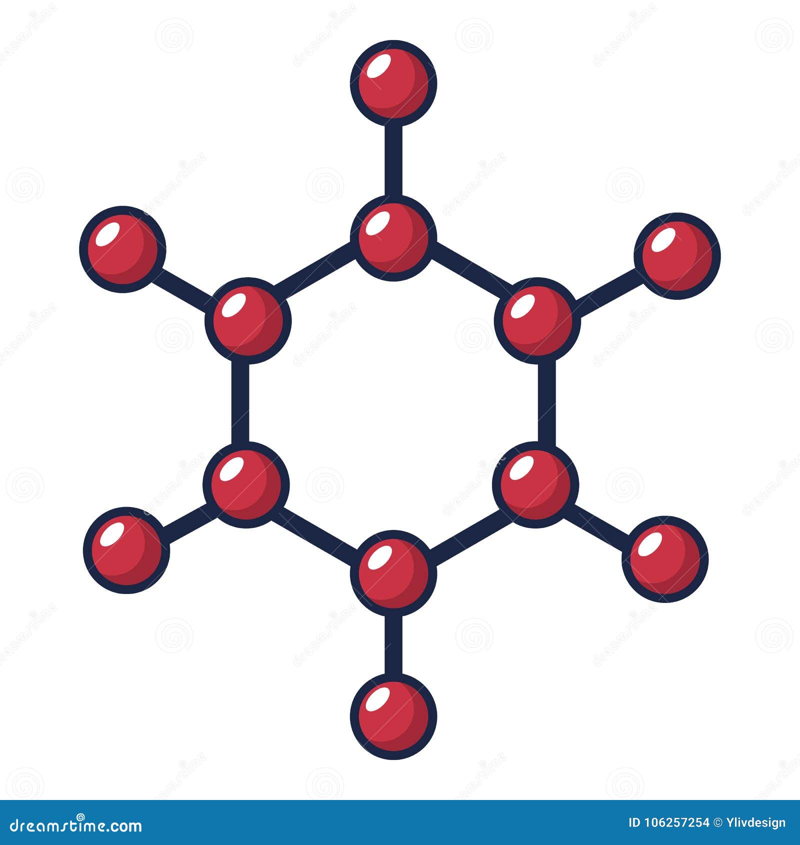 Molecule Icon, Cartoon Style Stock Vector - Illustration of model ...