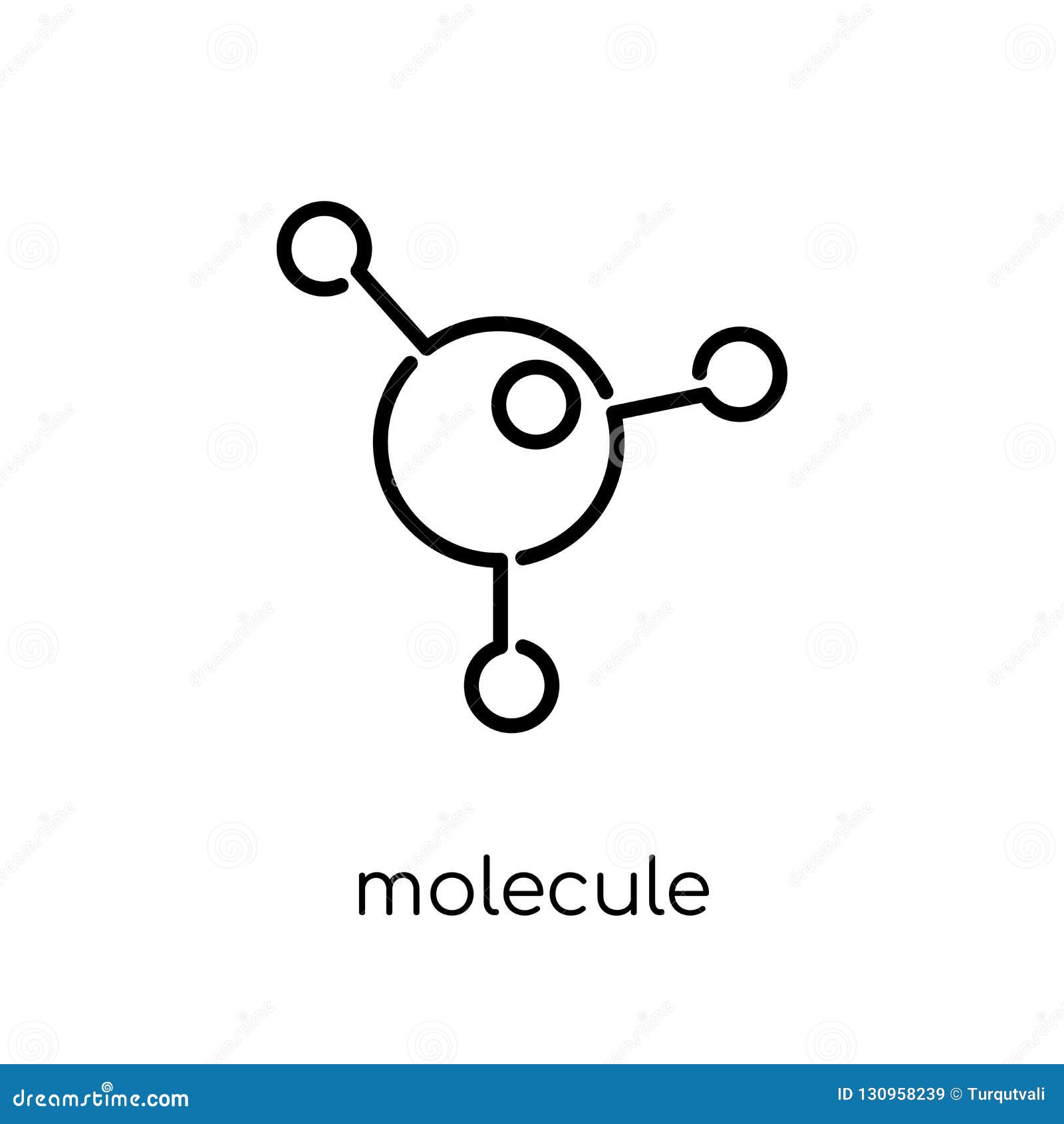 Molecule Icon from Collection. Stock Vector - Illustration of shape ...