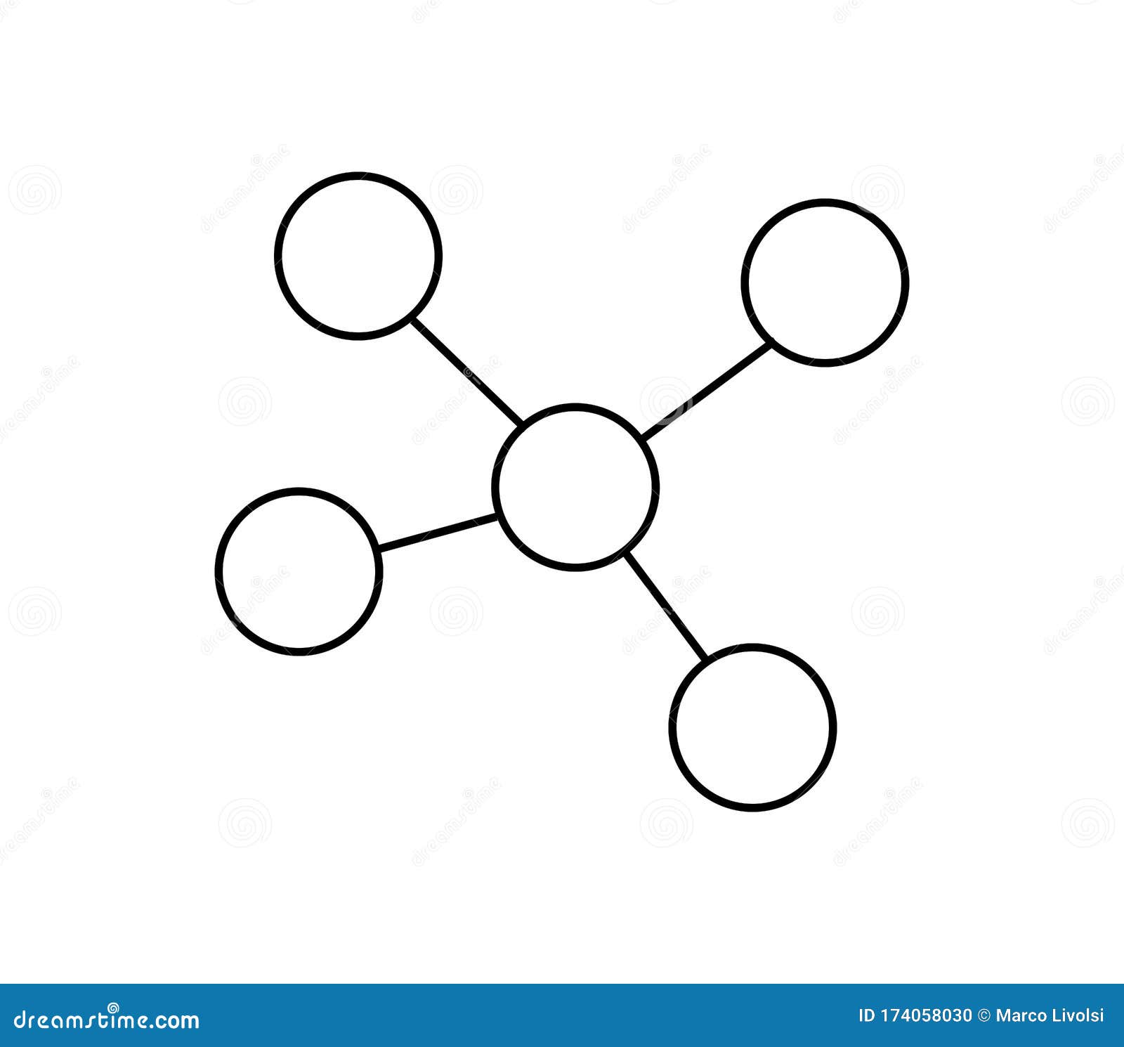 Molecule Icon Illustrated in Vector on White Background Stock ...